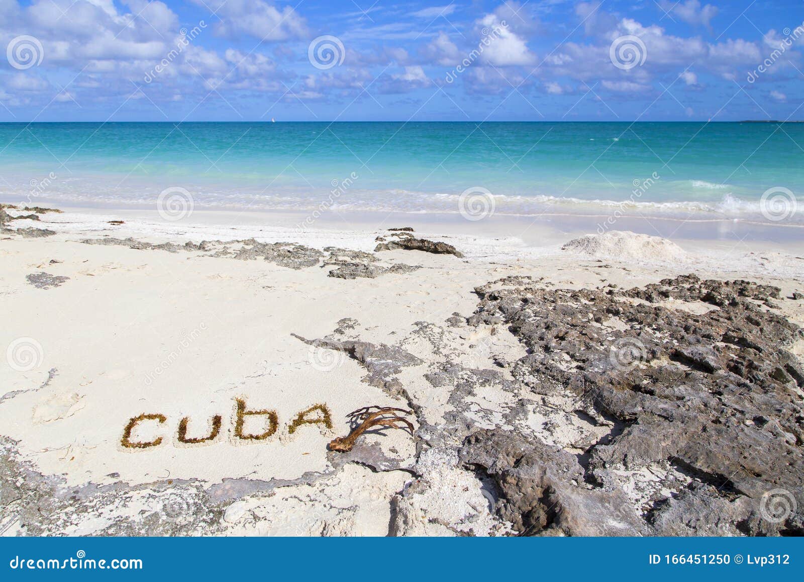 Inscription Cube on the Dense Sand of the Beach. Stock Photo - Image of ...