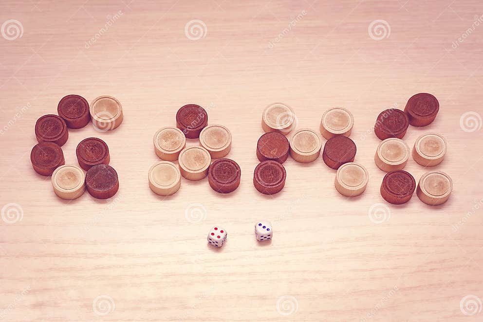 The inscription `Game` stock image. Image of brown, fortune - 134940767
