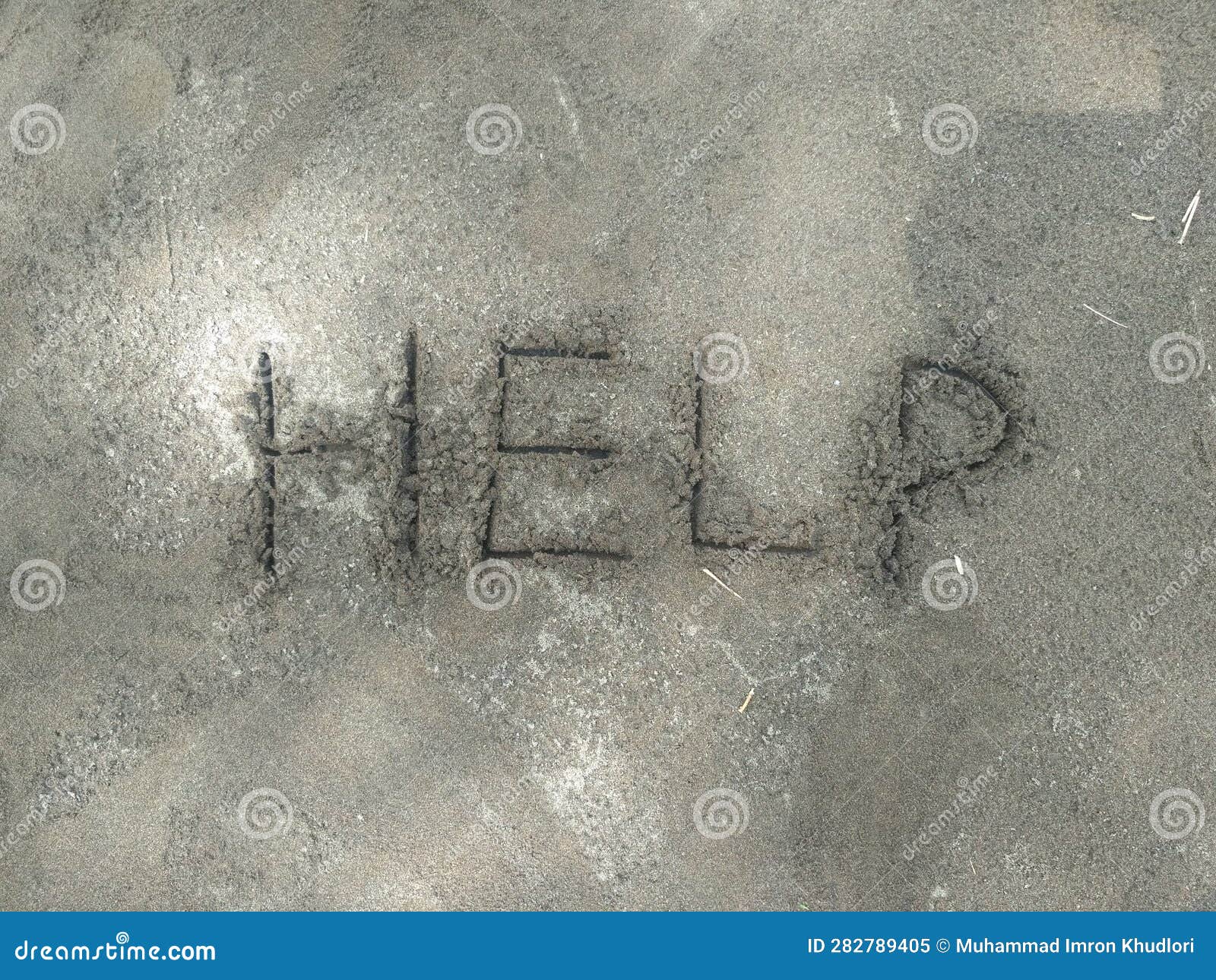 The Inscription "HELP" in the Sand Stock Image - Image of inscription ...