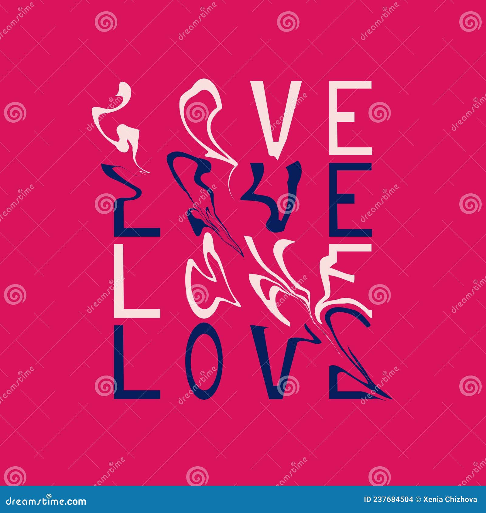 Inscription LOVE stock vector. Illustration of decorative - 237684504