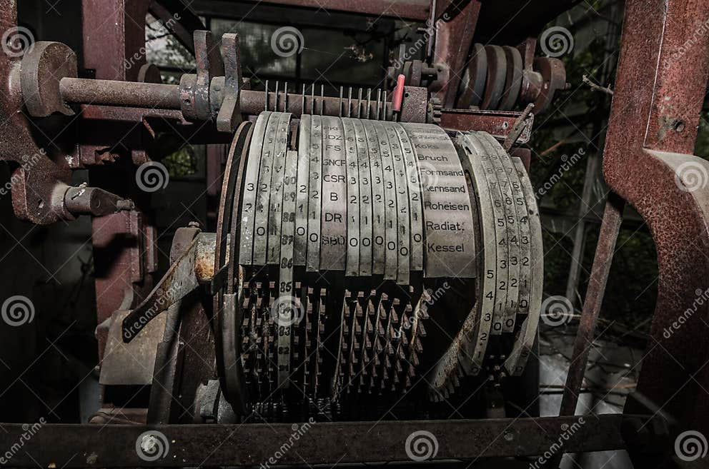 Inscription machine stock photo. Image of machine, history - 83461966