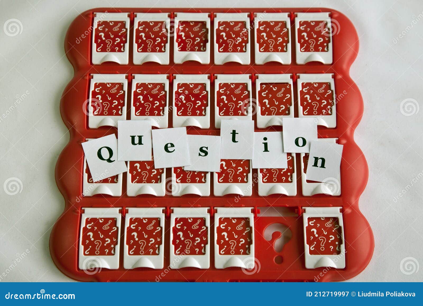 Inscription Question on Paper is Located on the Board Game Stock Image ...