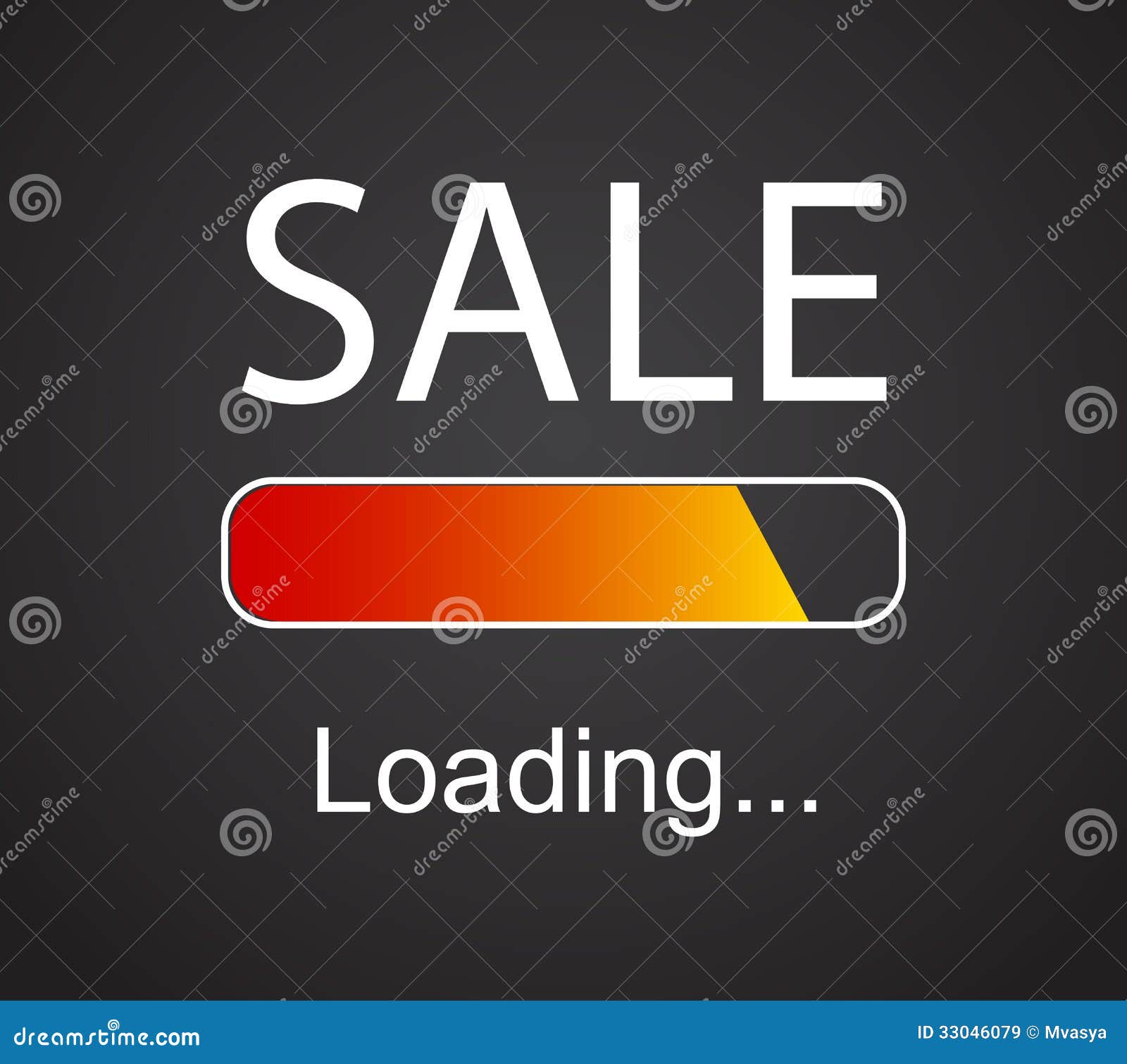 Inscription Sale Loading Concept Illustration Background Stock Vector ...