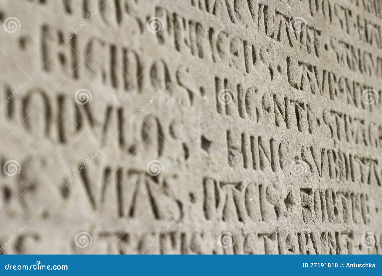 Inscription on stone stock photo. Image of message, roman - 27191818