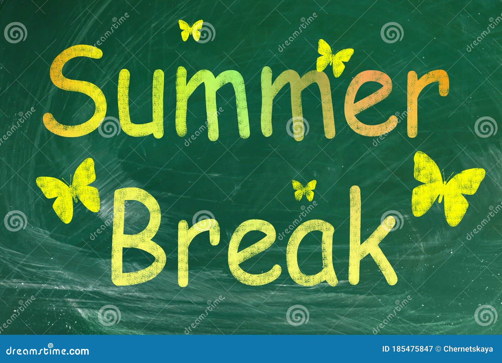 Inscription Summer Break. School Holidays Stock Illustration ... Inscription Summer Break. School Holidays Stock Illustration ...