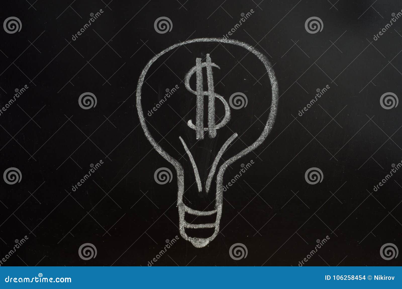 The Inscription is White Chalk on a Blackboard: Idea Stock Photo ...