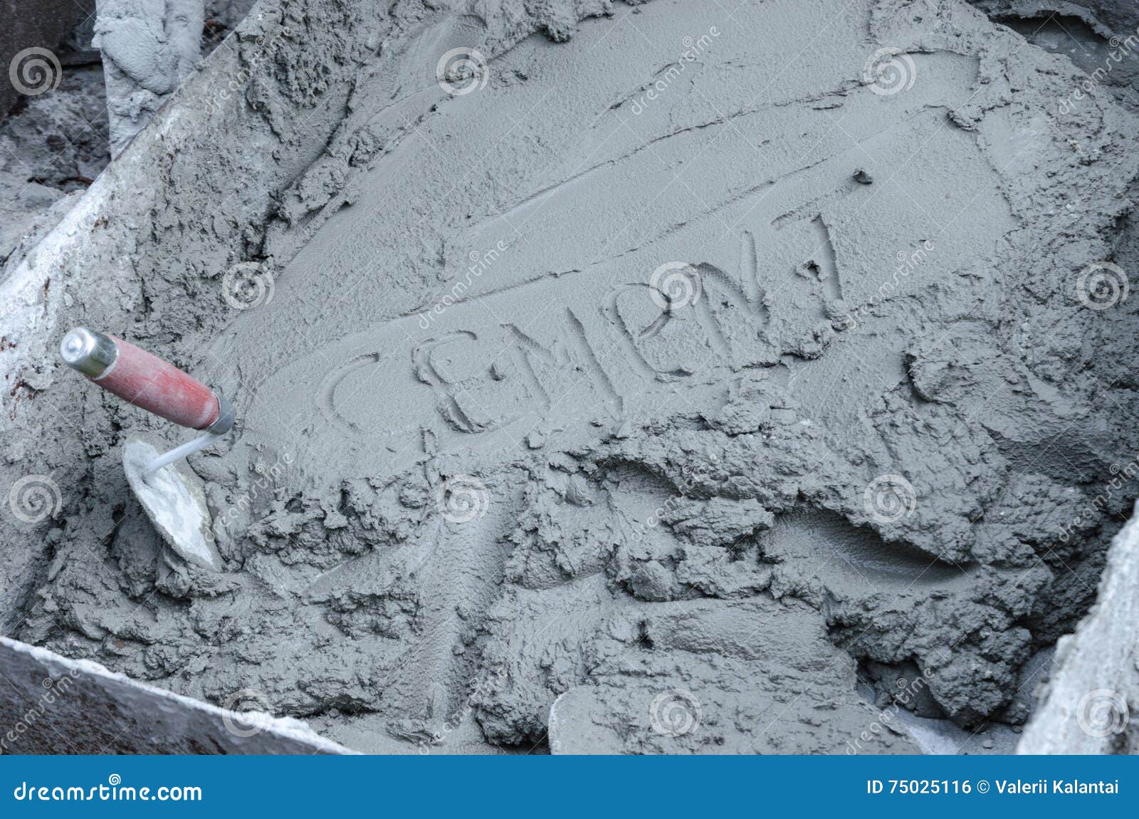 Word Diy From Cement Letters On Grey Background. Do It Yourself ...