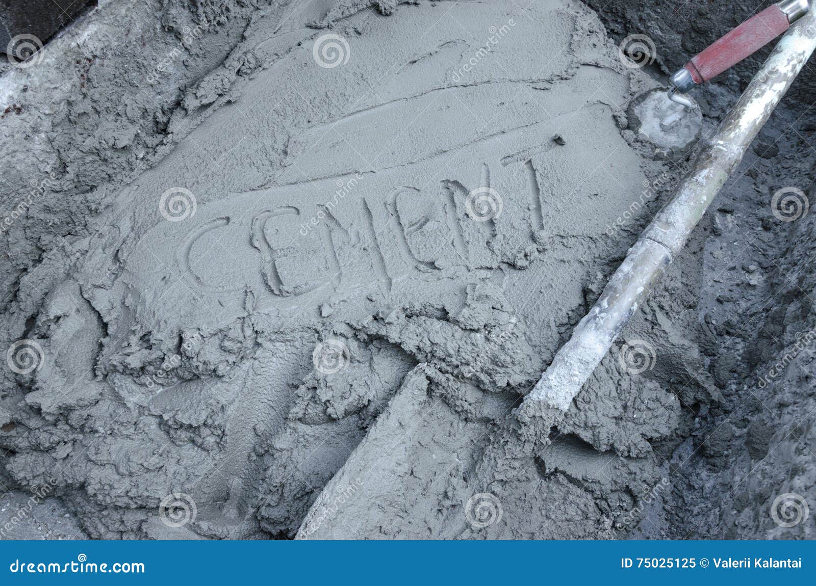 Word Diy From Cement Letters On Grey Background. Do It Yourself ...