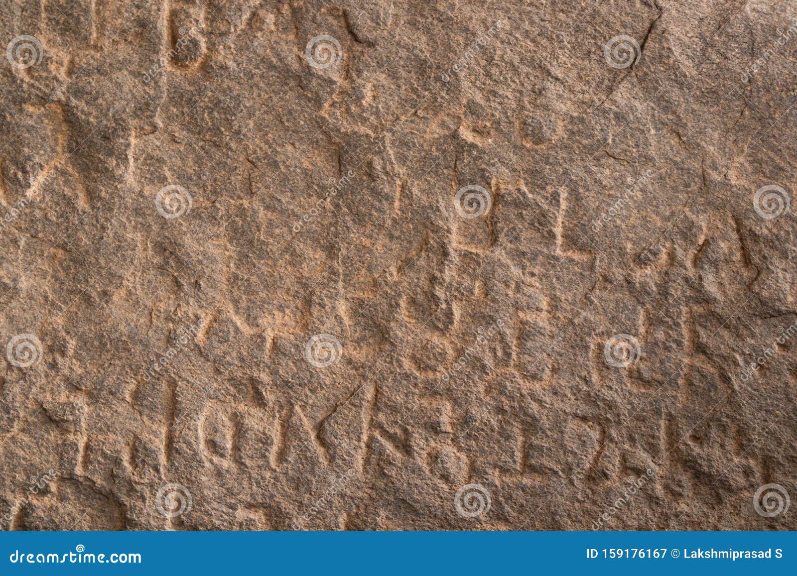 Inscriptions of Emperor Ashoka on Rock Boulder at Maski, Raichur, India ...
