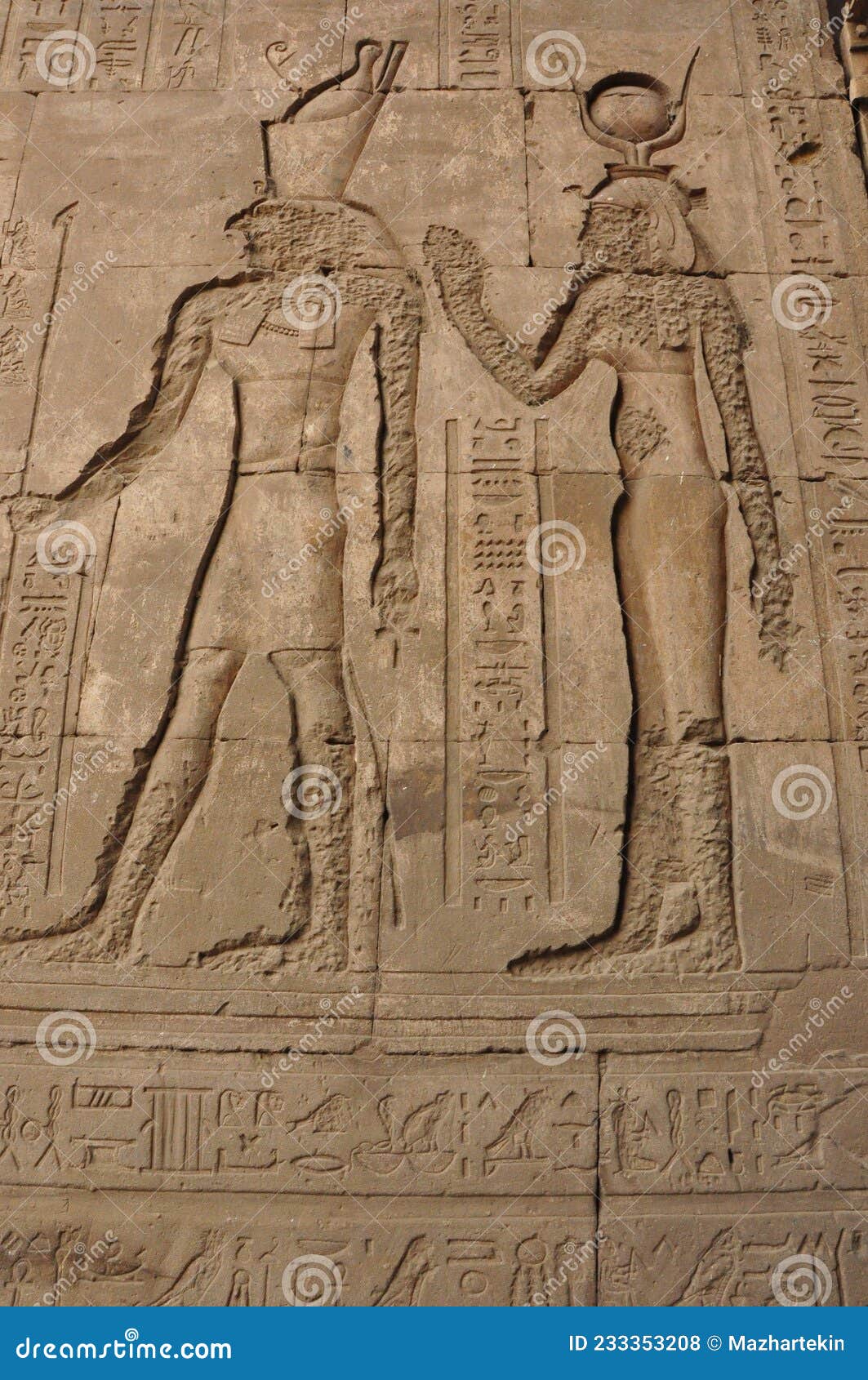 Inscriptions and Engravings in Egypt Cairo Pyramids Stock Photo - Image ...