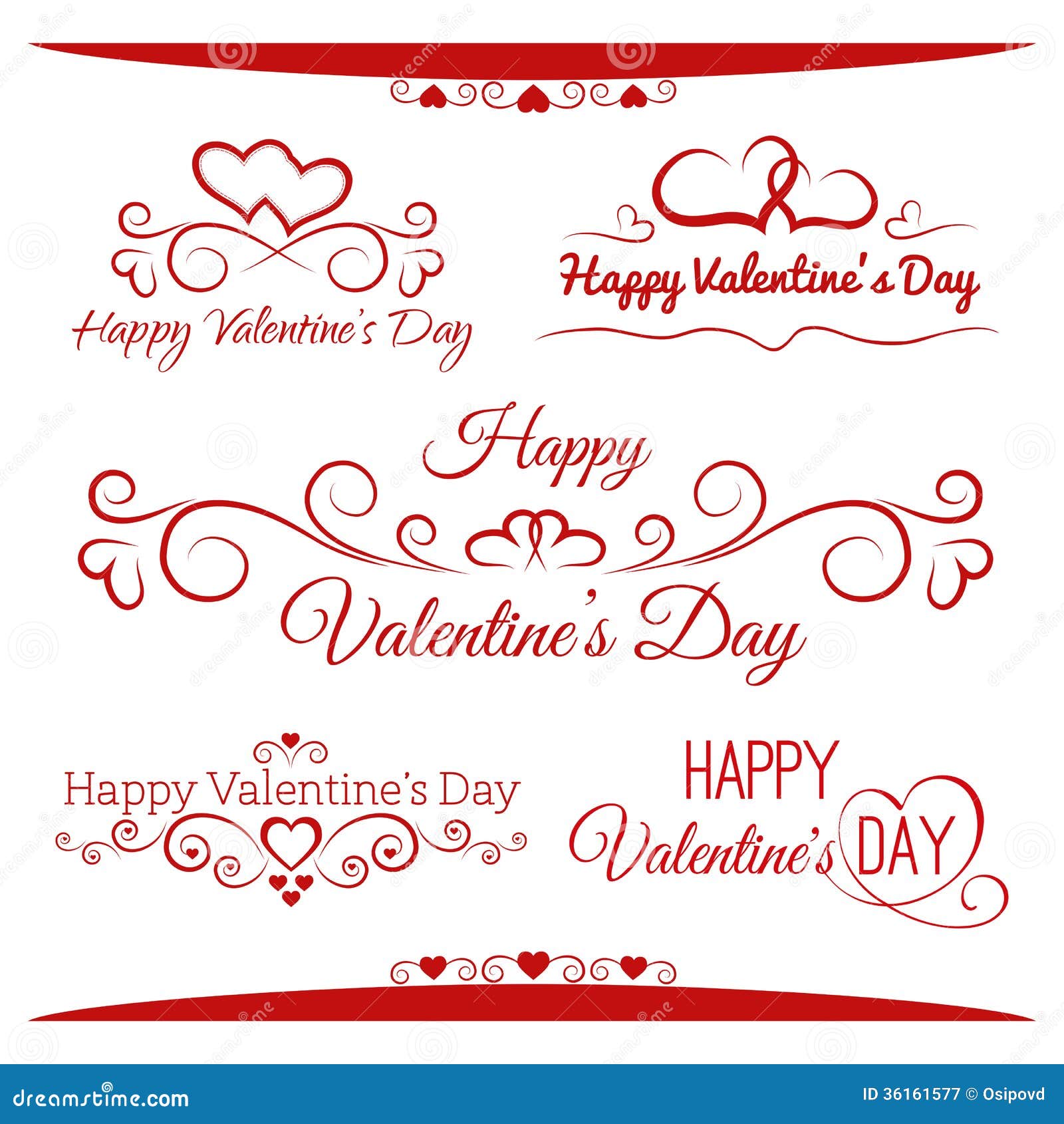 Inscriptions Set for Valentine S Day Stock Vector - Illustration of ...