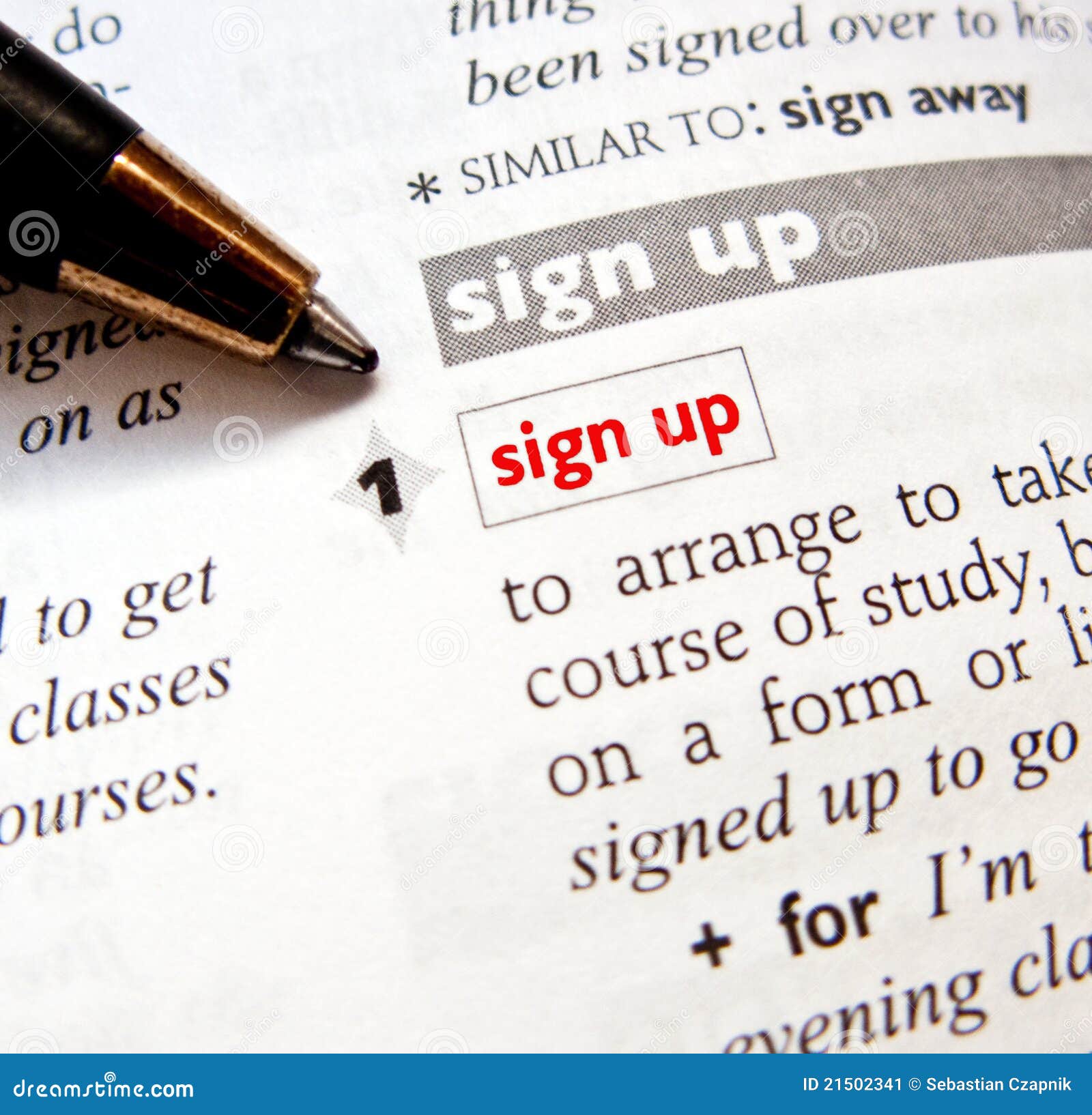 Inscrivez-vous image stock. Image du signe, partie, limites - 21502341