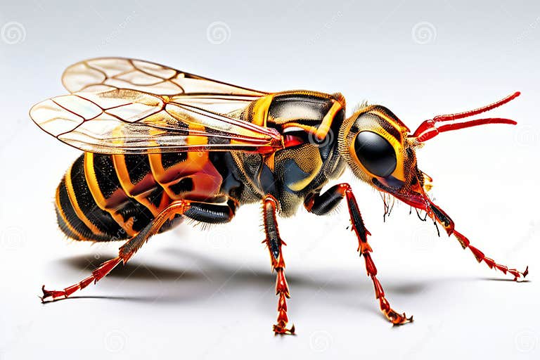 Insect Antennae Sensory Organs with Segmented Structures Stock ...