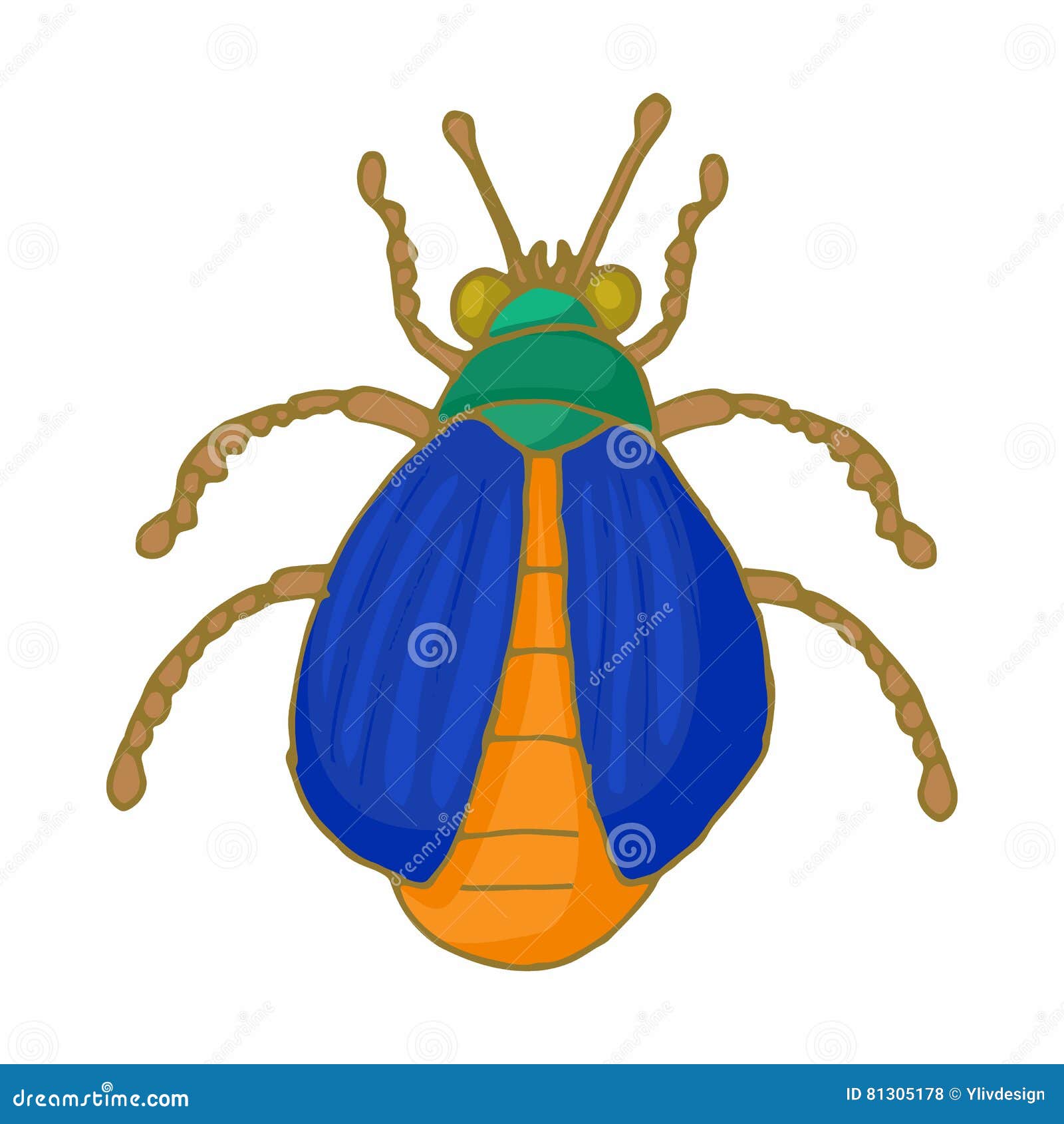 Insect Bug Icon, Cartoon Style Stock Vector - Illustration of comic ...