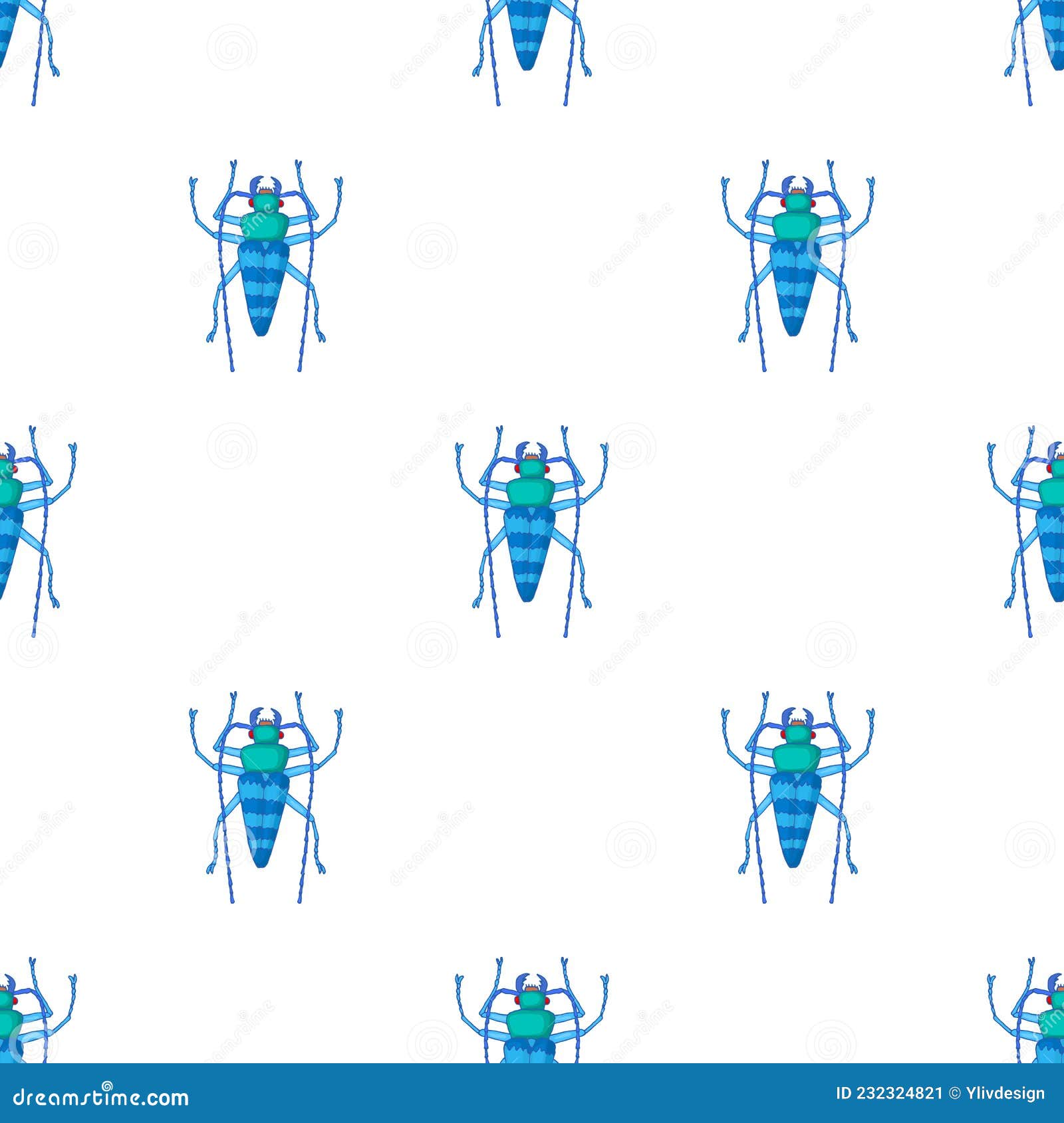 Insect Bug Pattern Seamless Vector Stock Vector - Illustration of style ...