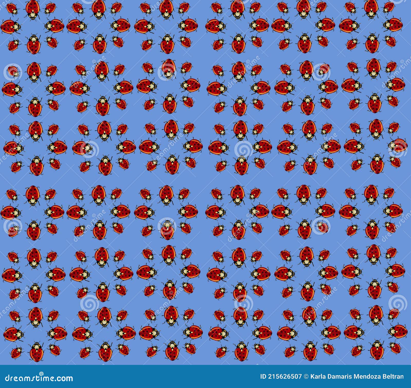 Insect and Bug Patterns for Cards and Fabrics Stock Illustration ...