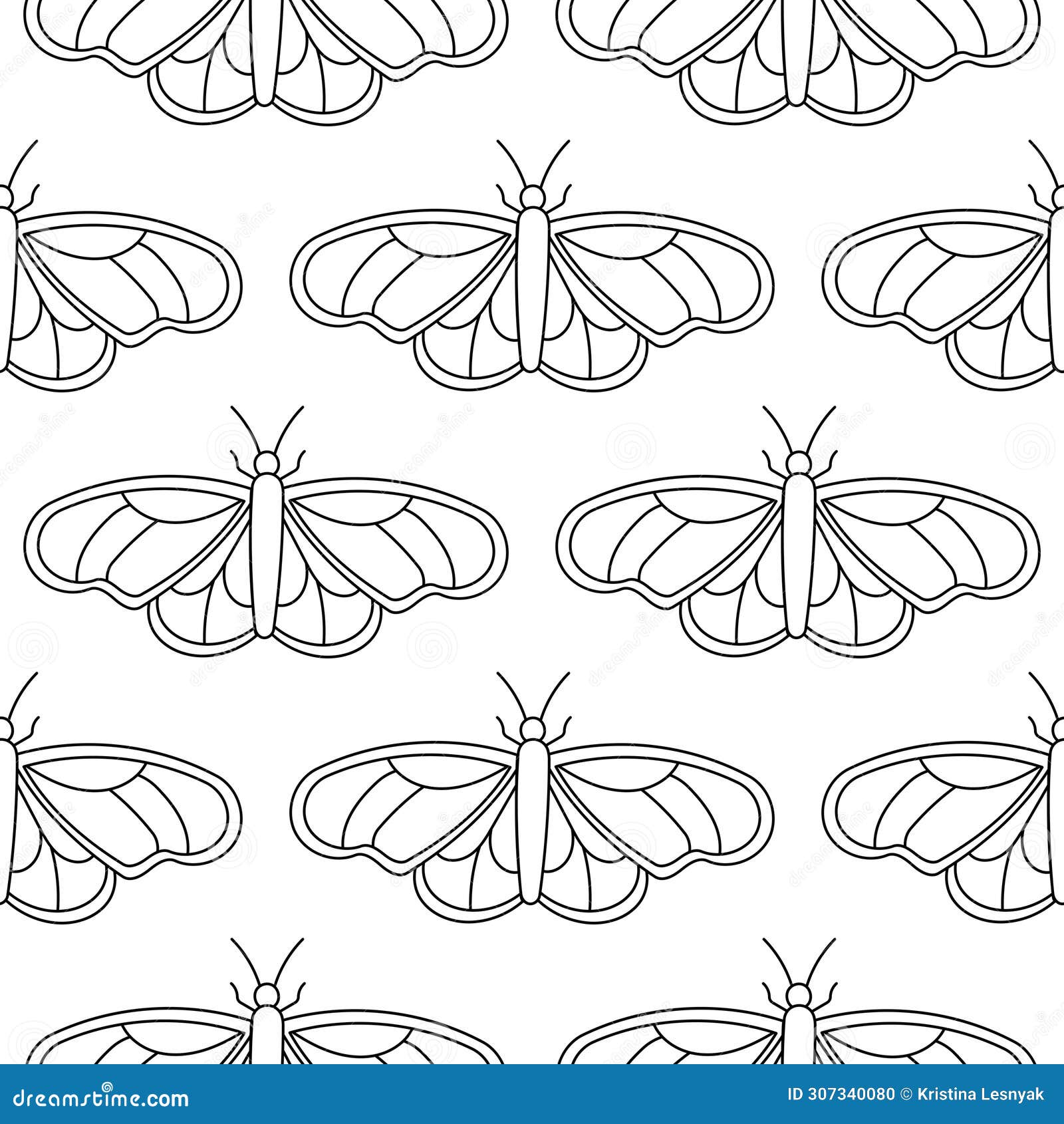 Insect Butterfly that Flies Outside Garden Pattern Stock Vector ...