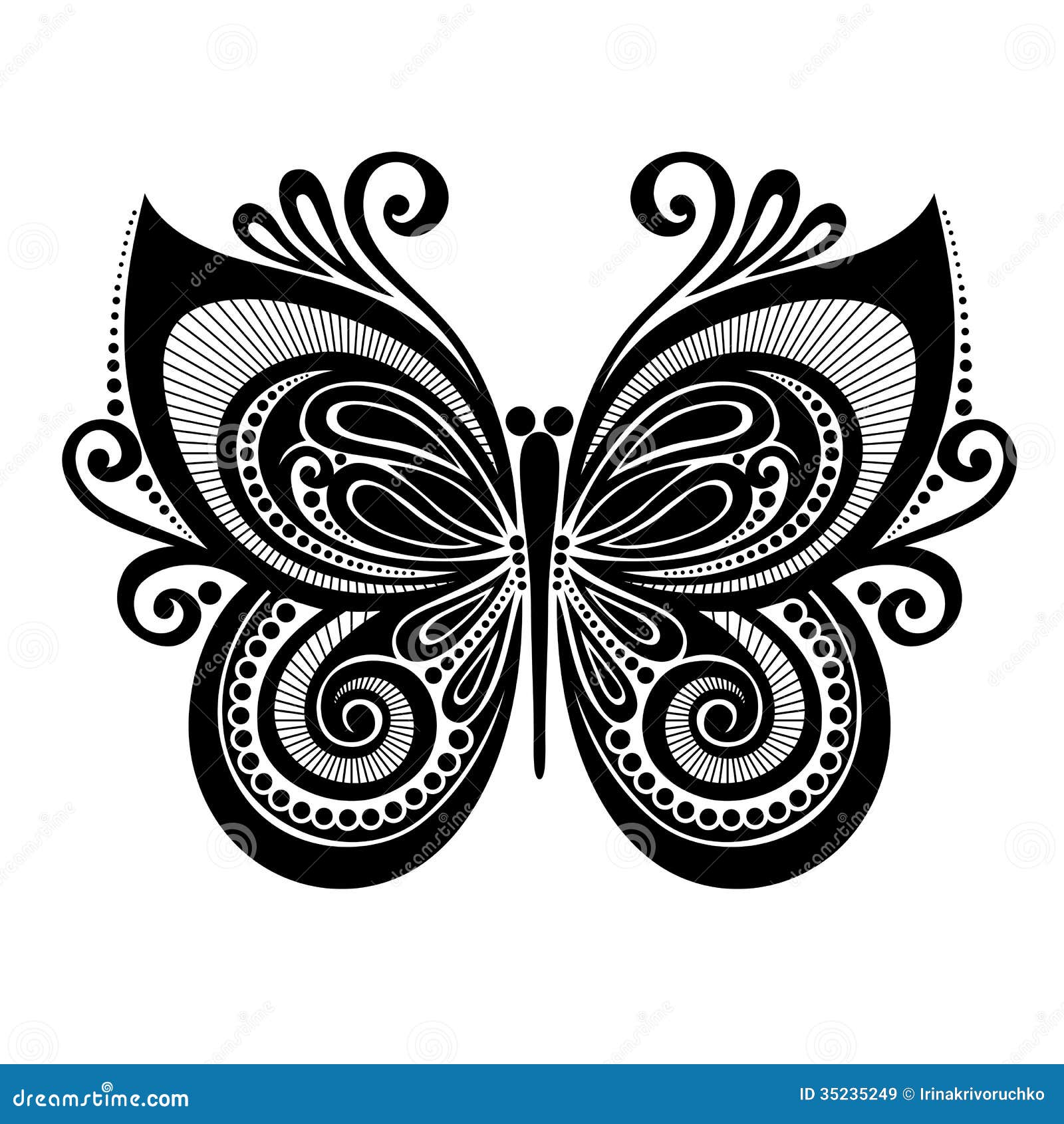Insect butterfly stock vector. Illustration of beautiful - 35235249