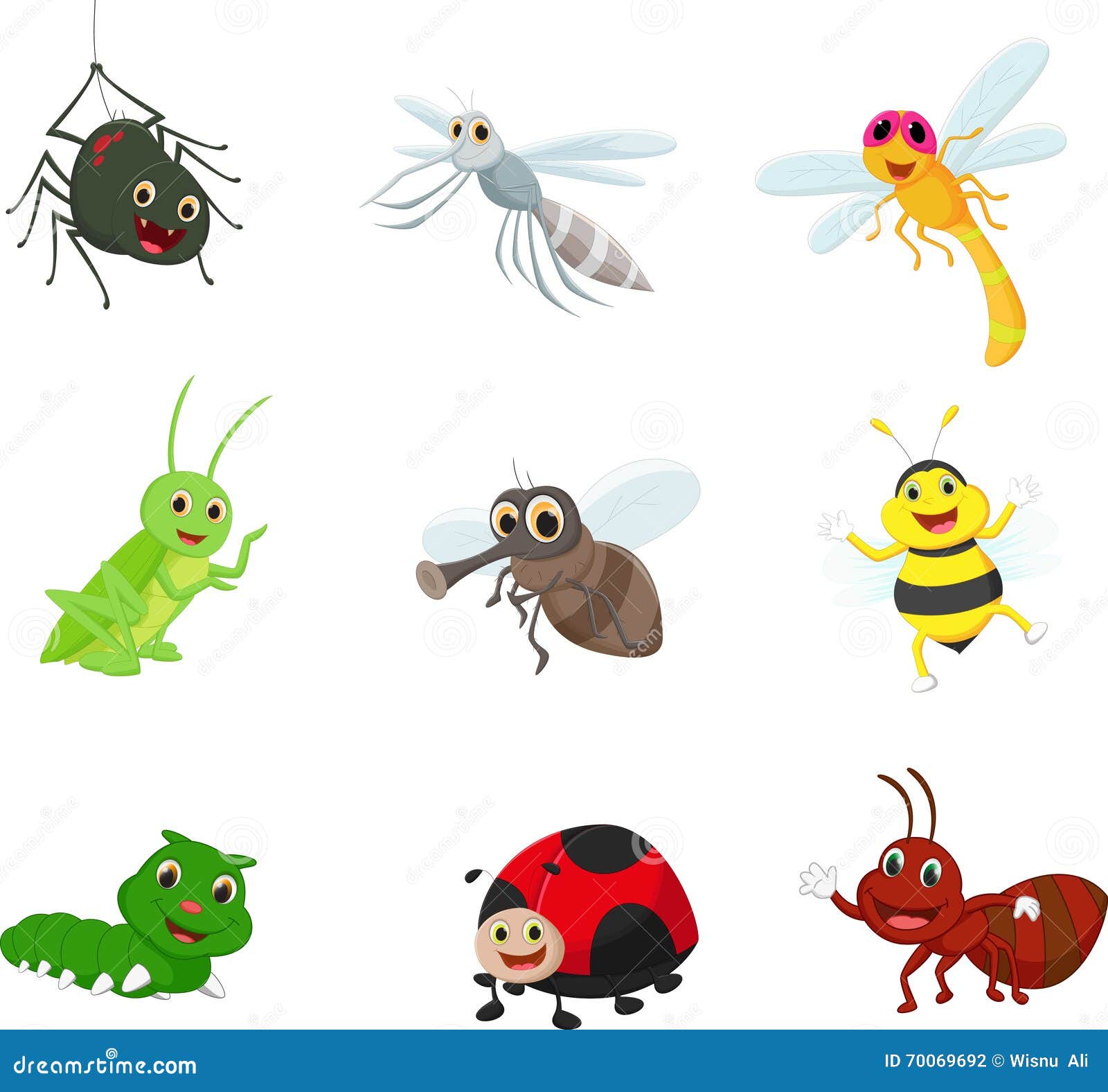 Insect Cartoon Images Collection Vector Illustration | CartoonDealer ...