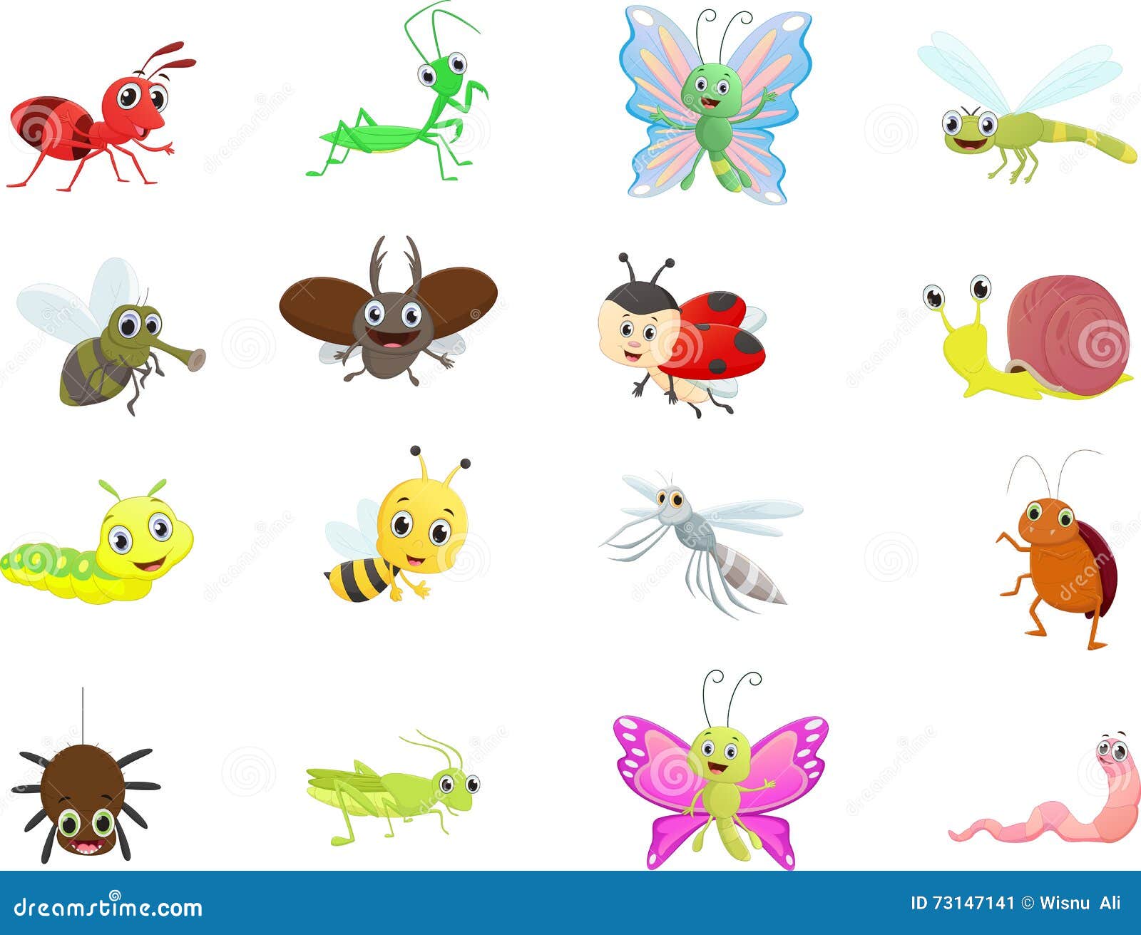 Insect Cartoon Images Collection Vector Illustration | CartoonDealer ...