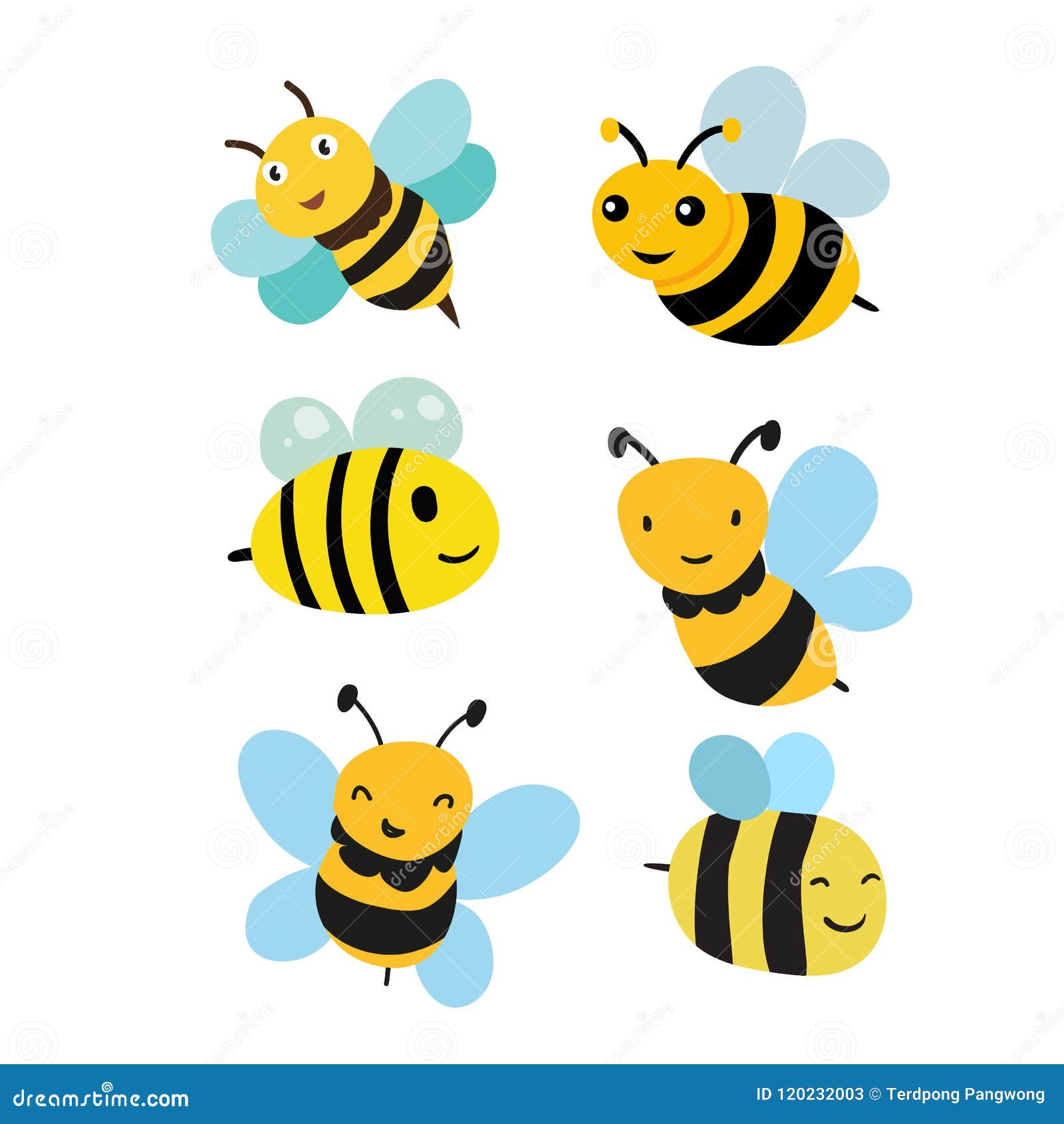 Bee Character Vector Design Stock Vector - Illustration of vector ...