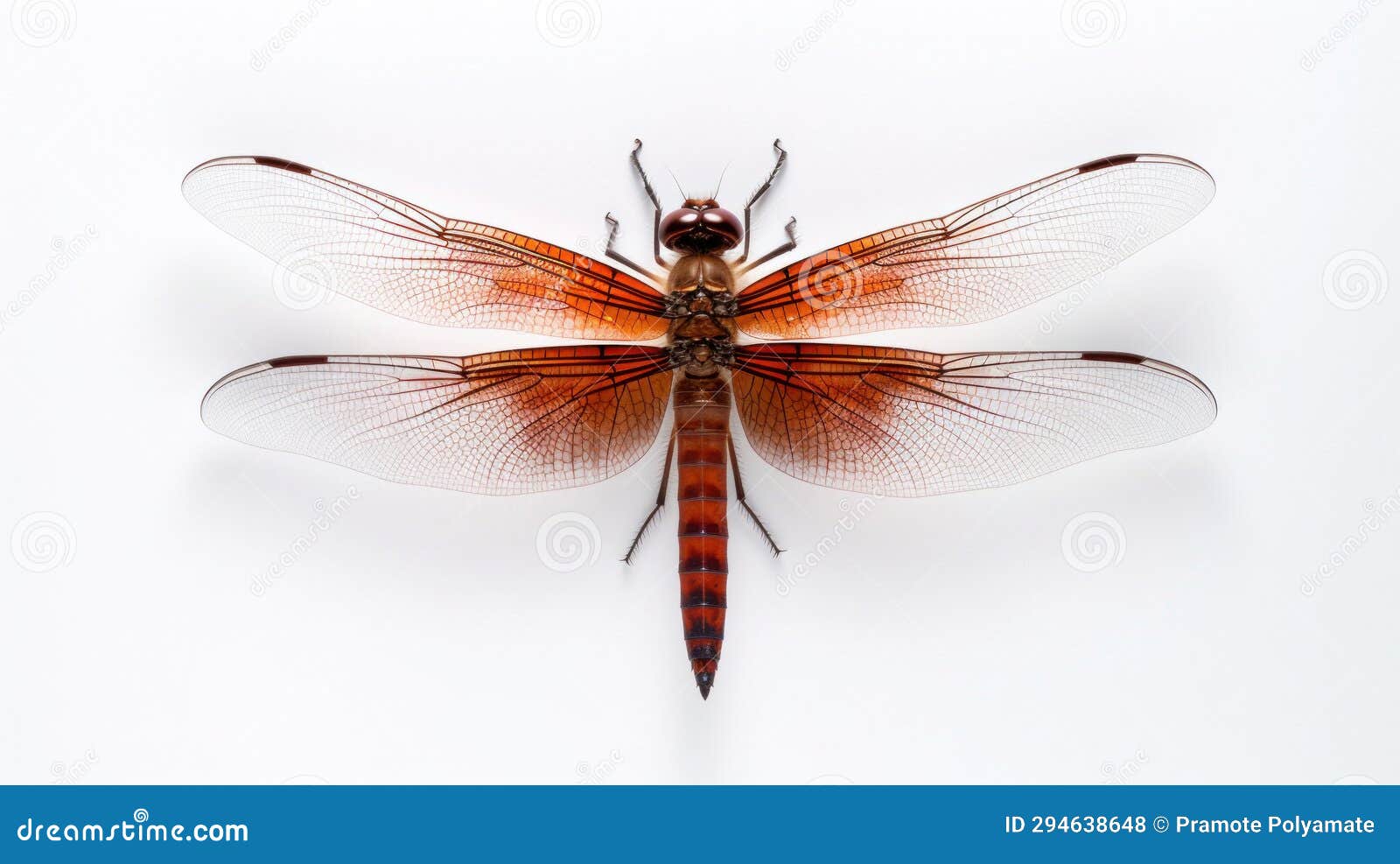 An Insect Dragonfly Bug on a White Background Stock Illustration ...