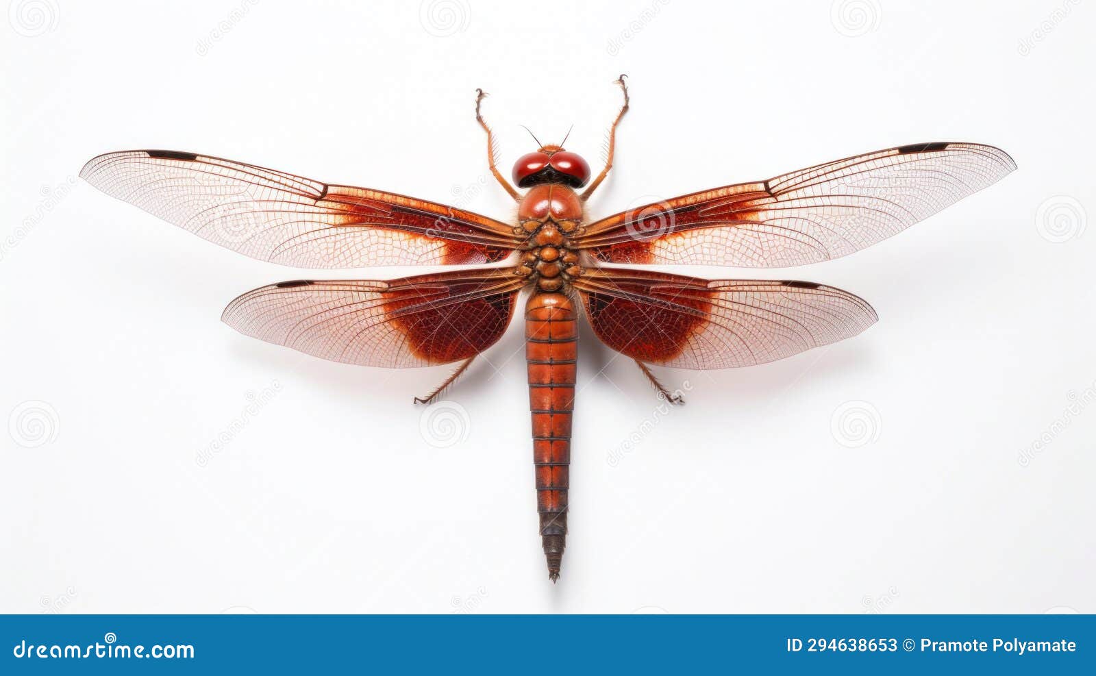 An Insect Dragonfly Bug on a White Background Stock Image - Image of ...