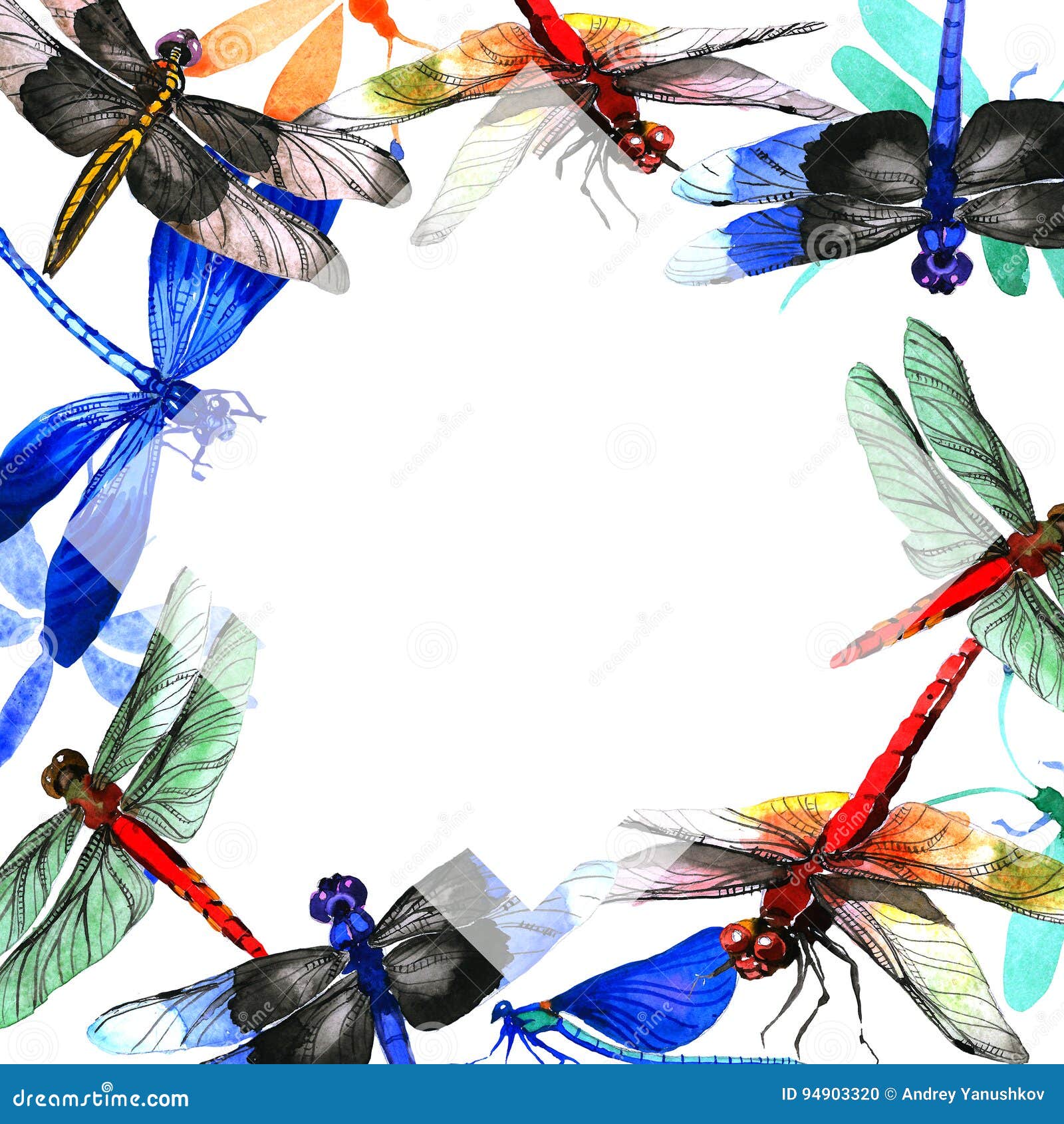 Dragonfly Border Clip Art