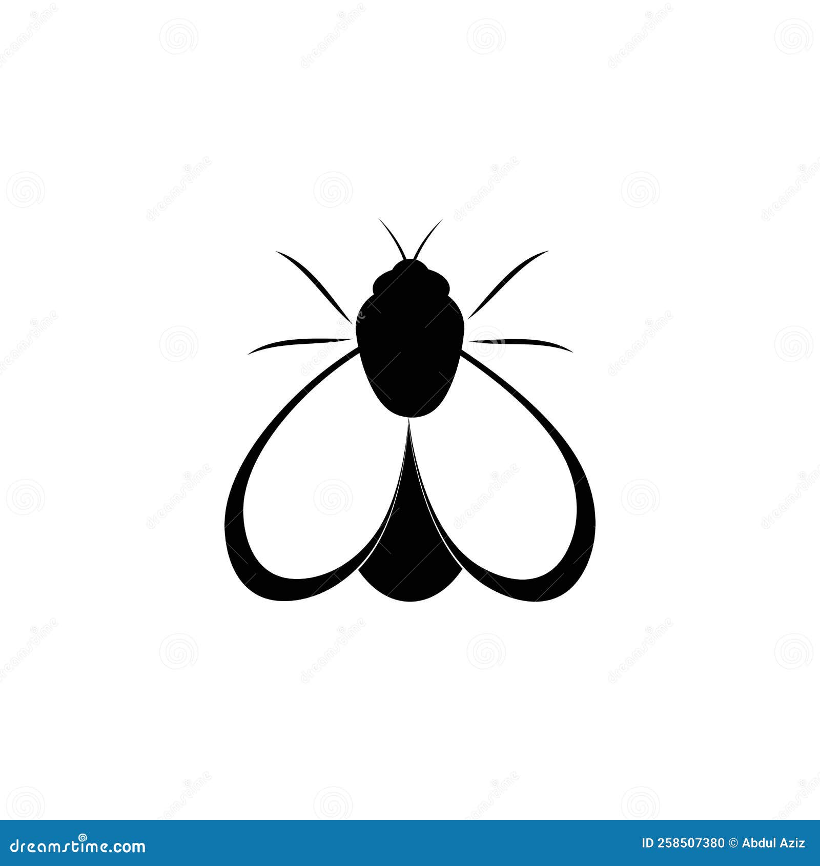 Insect Fly Icon Logo Vector Stock Vector - Illustration of vector ...