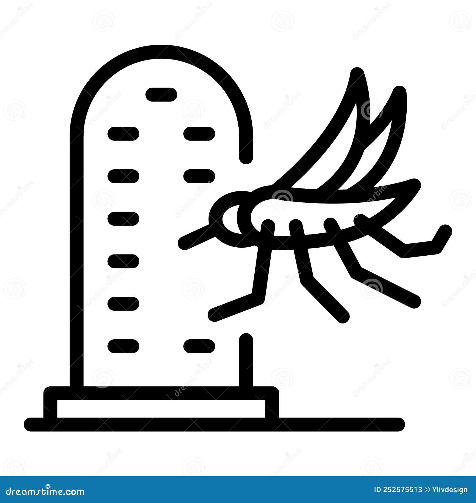 Insect Fly Icon Outline Vector. Cute Bug Stock Vector - Illustration of ...
