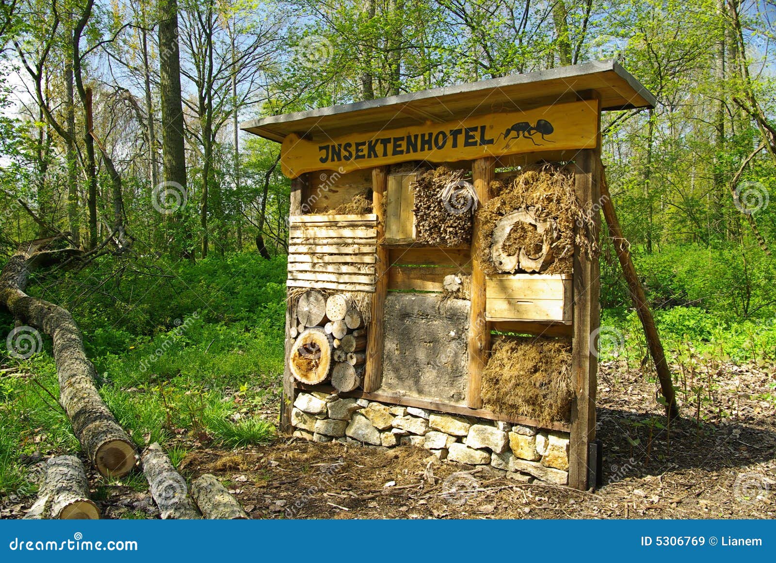 Insect hotel 01 stock image. Image of forest, animal, environment - 5306769