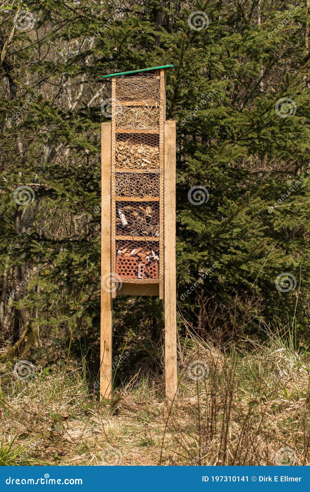Insect Hotel Bug Hotel Or Insect House In An Alpine Forest On The ...