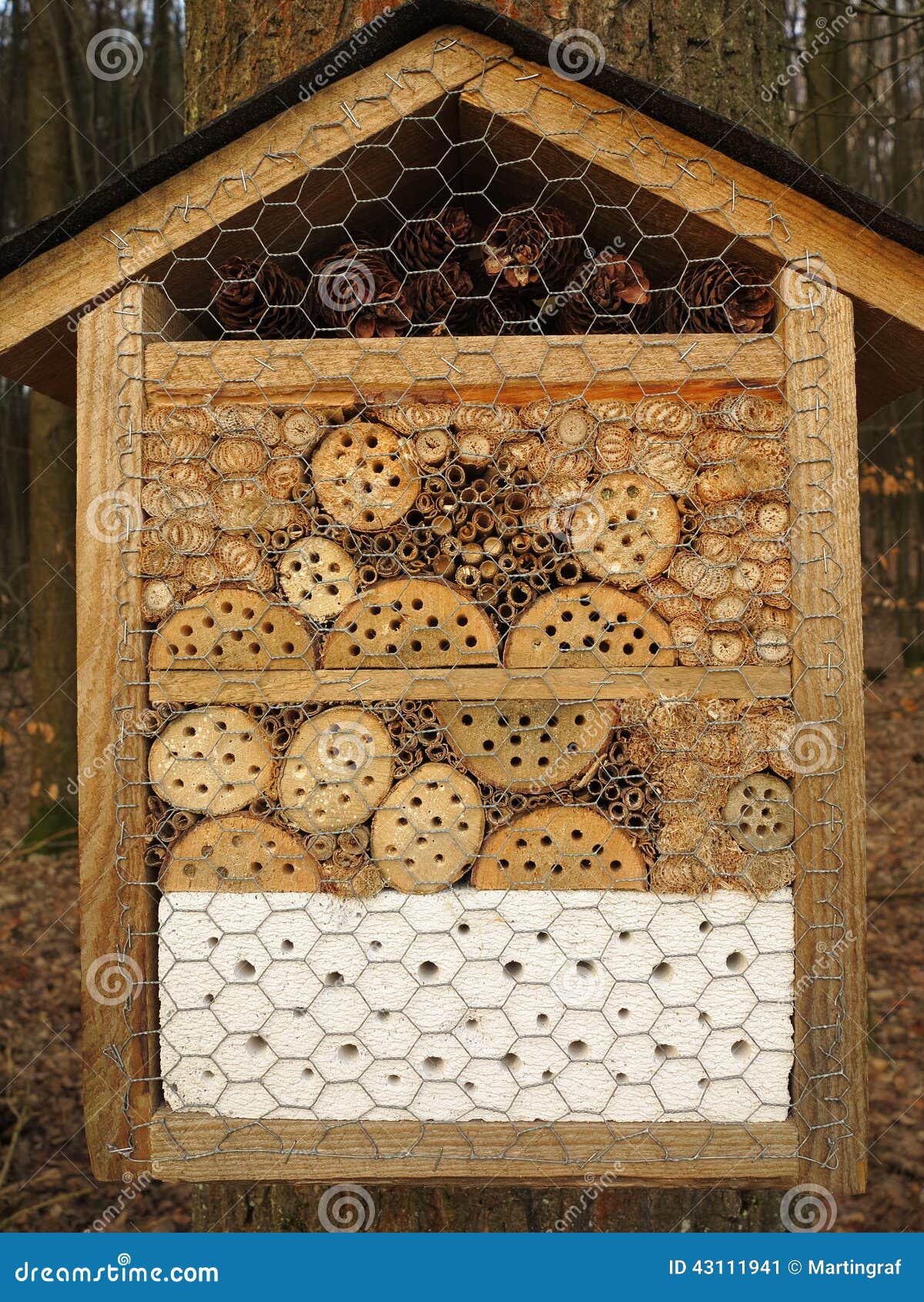 Insect Hotel Made Of Brick Stone For Wild Bees And Wasps Insects Stock ...