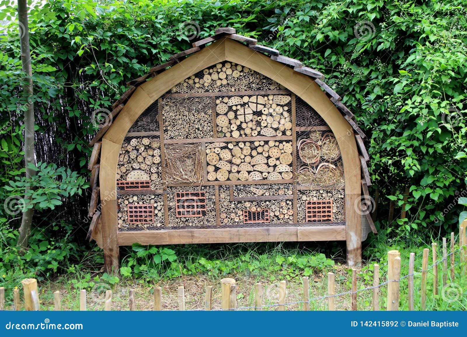 Insect hotel stock photo. Image of park, bees, rural - 142415892