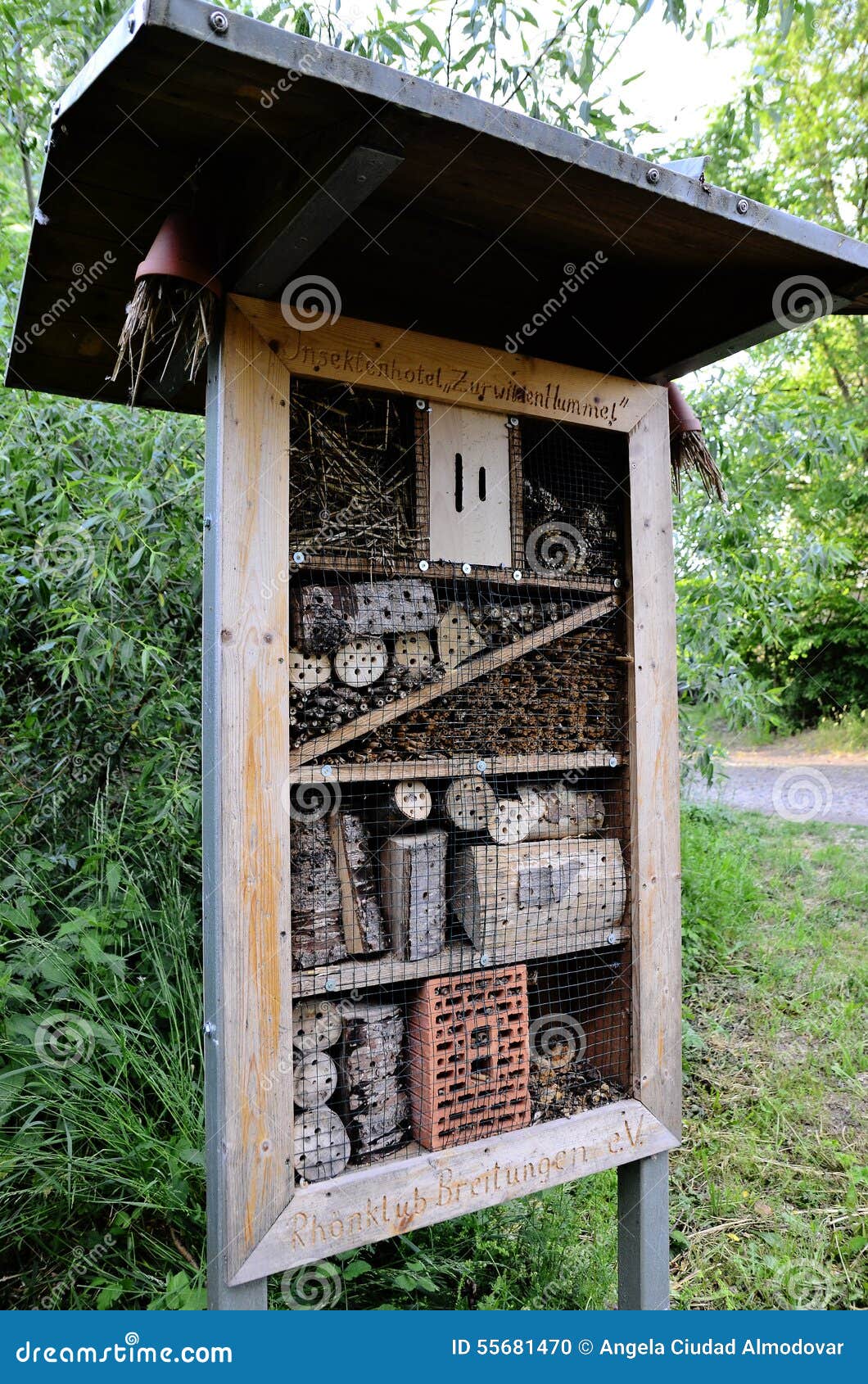 Insect Hotel with Several Compartments Stock Photo - Image of cradle ...