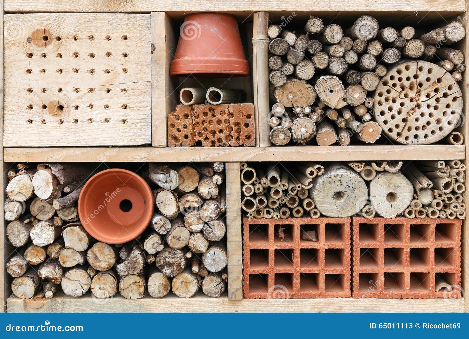 Insect Hotel Made Of Brick Stone For Wild Bees And Wasps Insects Stock ...