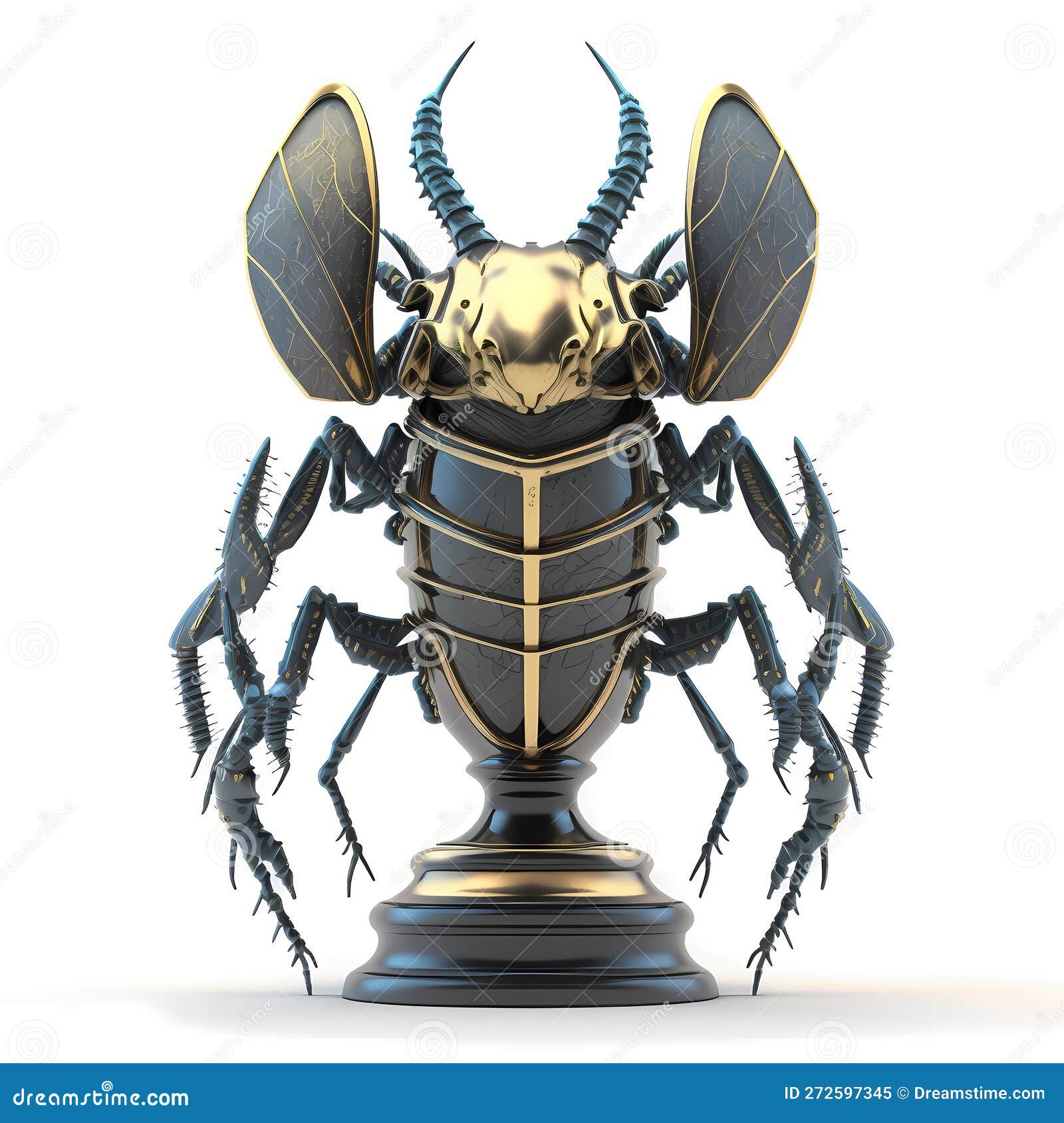 Insect Hunter Trophy. Generative AI Stock Illustration - Illustration ...