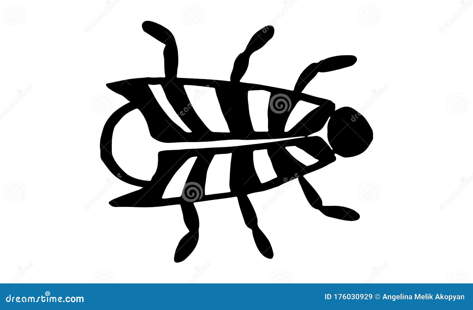 Insect Simple Icons Set - Vector Collection of Bugs Symbols in Thin ...