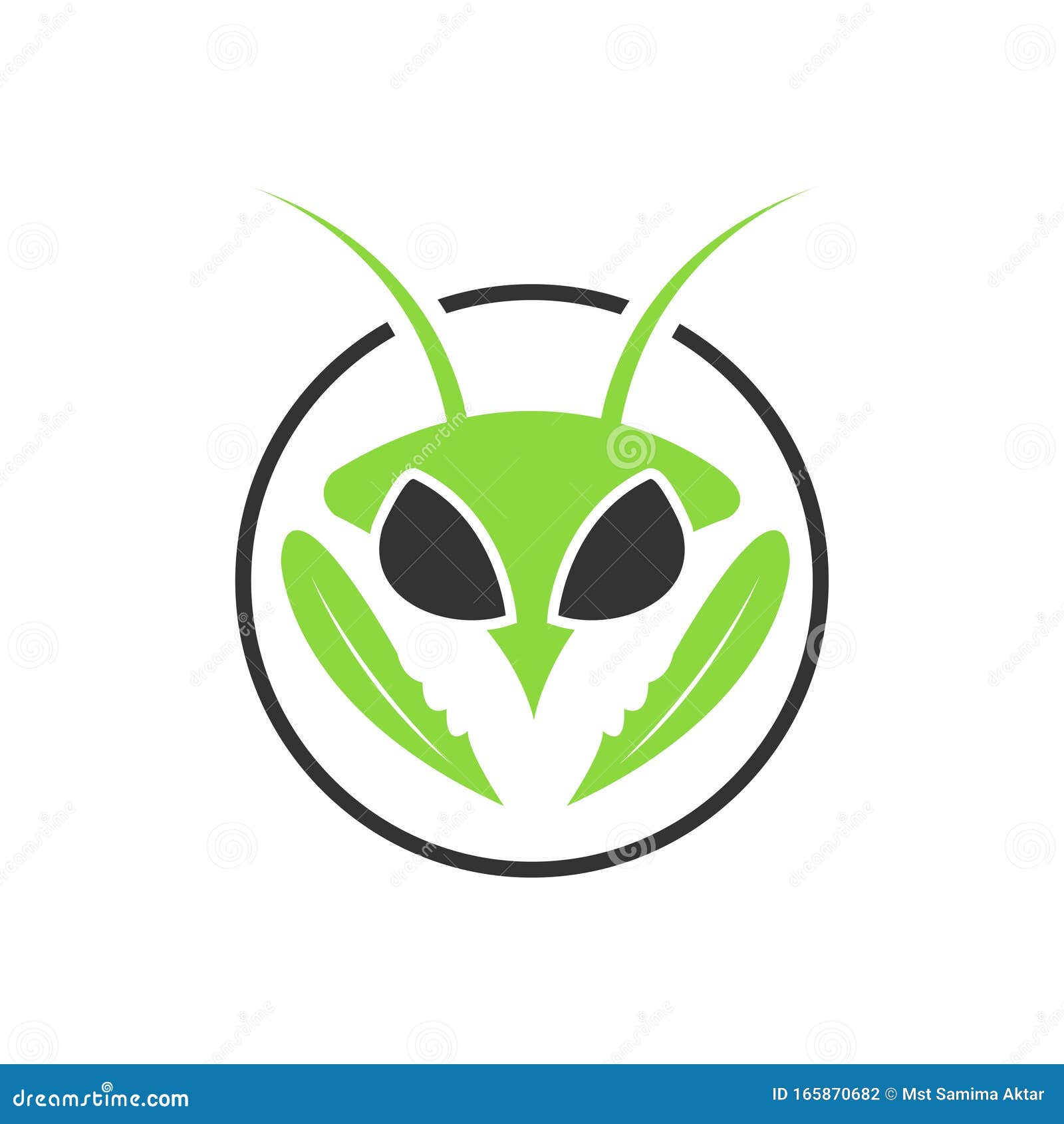 Insect Killer Logo, Insect Logo Design, Grasshopper, Cricket Insect ...