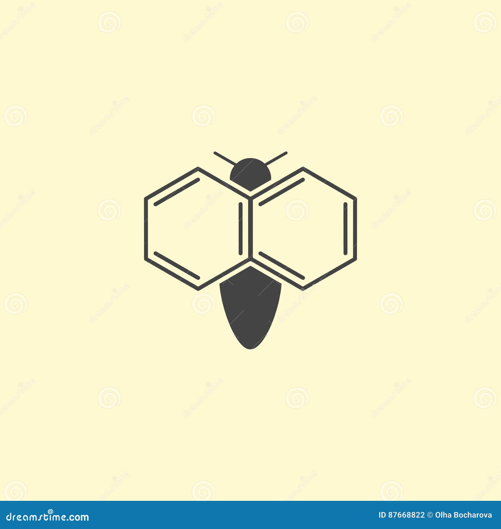 Insect logo design. stock vector. Illustration of corporate - 87668822