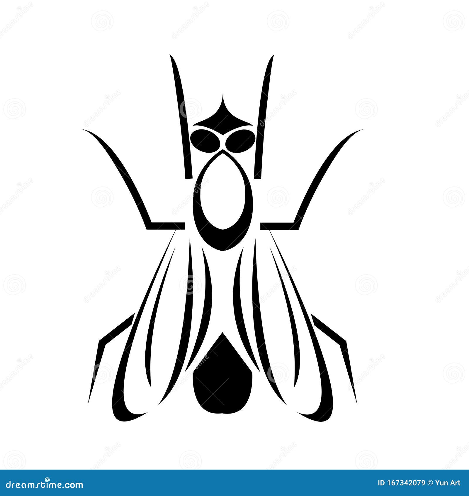 Insect Logo Design Template Icon Stock Vector - Illustration of ...
