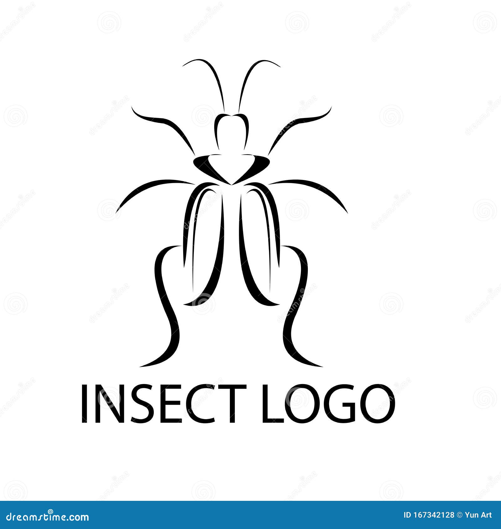 Insect Logo Design Template Icon Stock Vector - Illustration of emblem ...