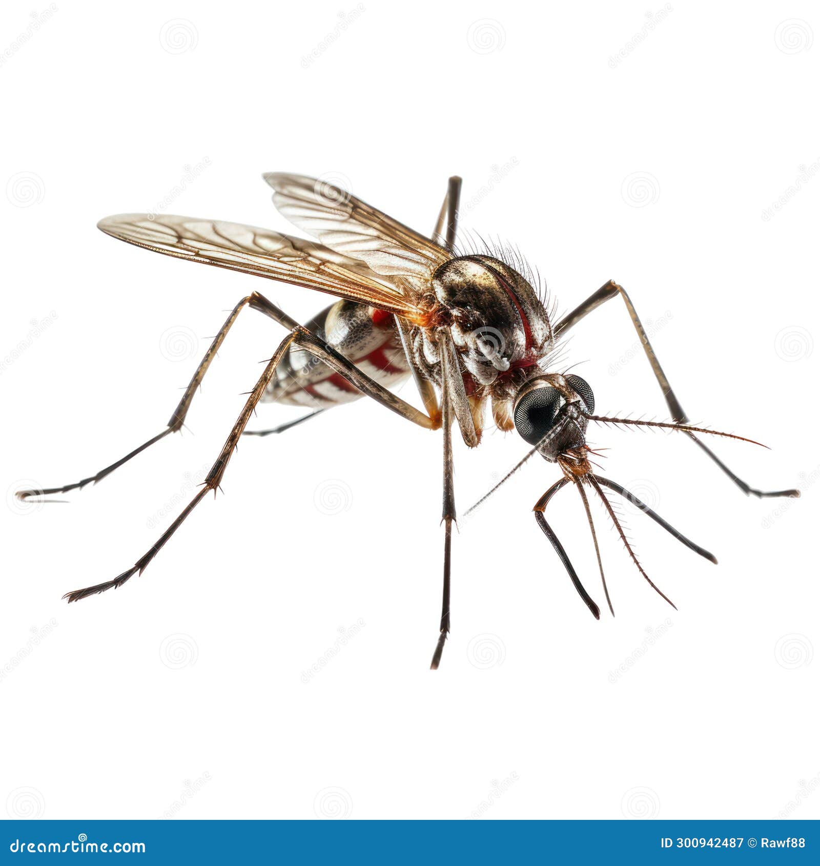 Insect Mosquito Isolated on White Transparent Background Stock ...