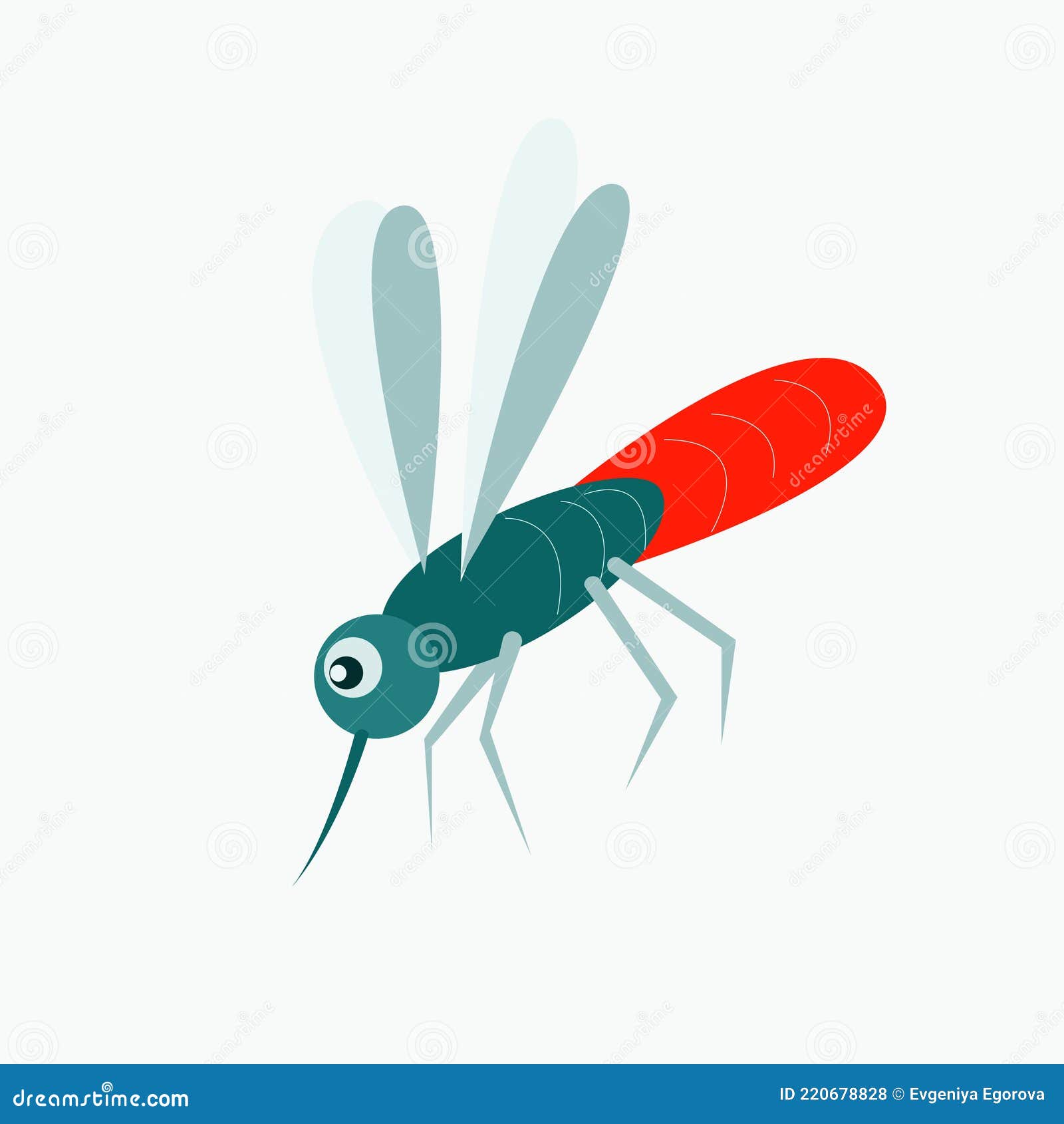 Insect Mosquito Bite. Malaria Symbol. Red Blood. Nature Gnat Character ...