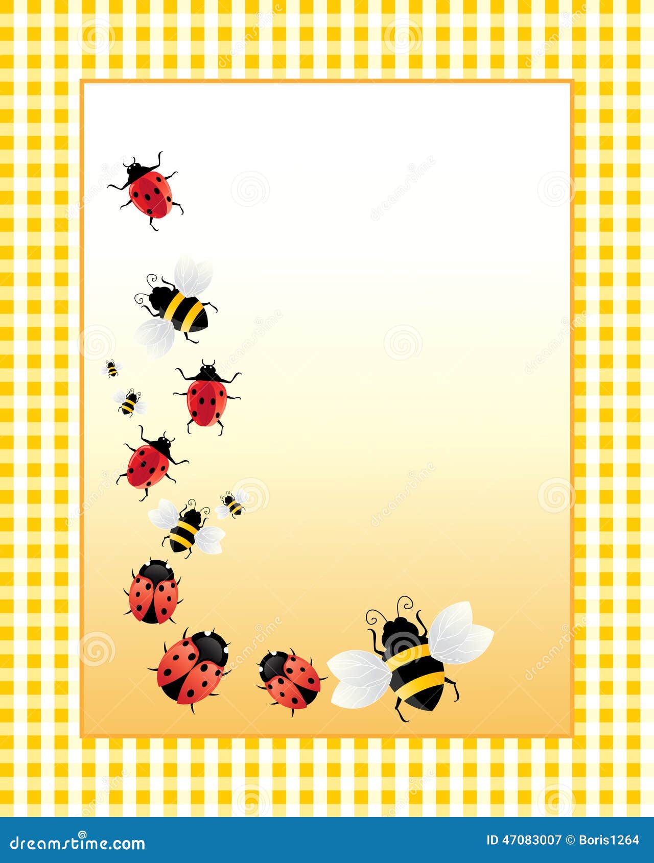 Insect note card stock vector. Illustration of advert - 47083007