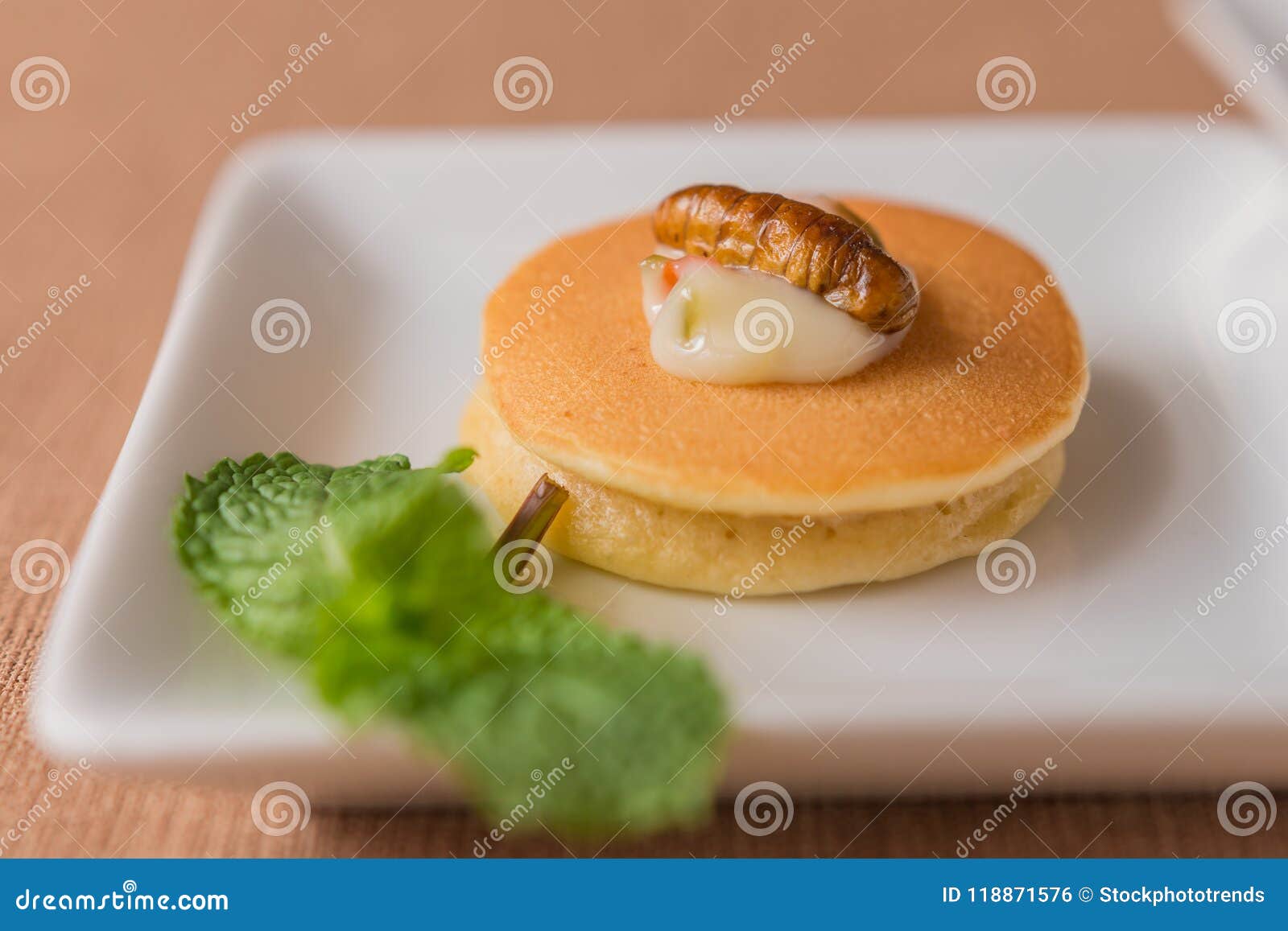 Insect pancake stock photo. Image of maggot, cucumber - 118871576