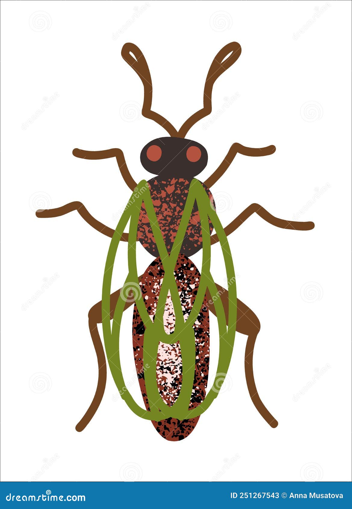 Insect Pest. Illustration in a Flat Style. Icon. Stock Vector ...