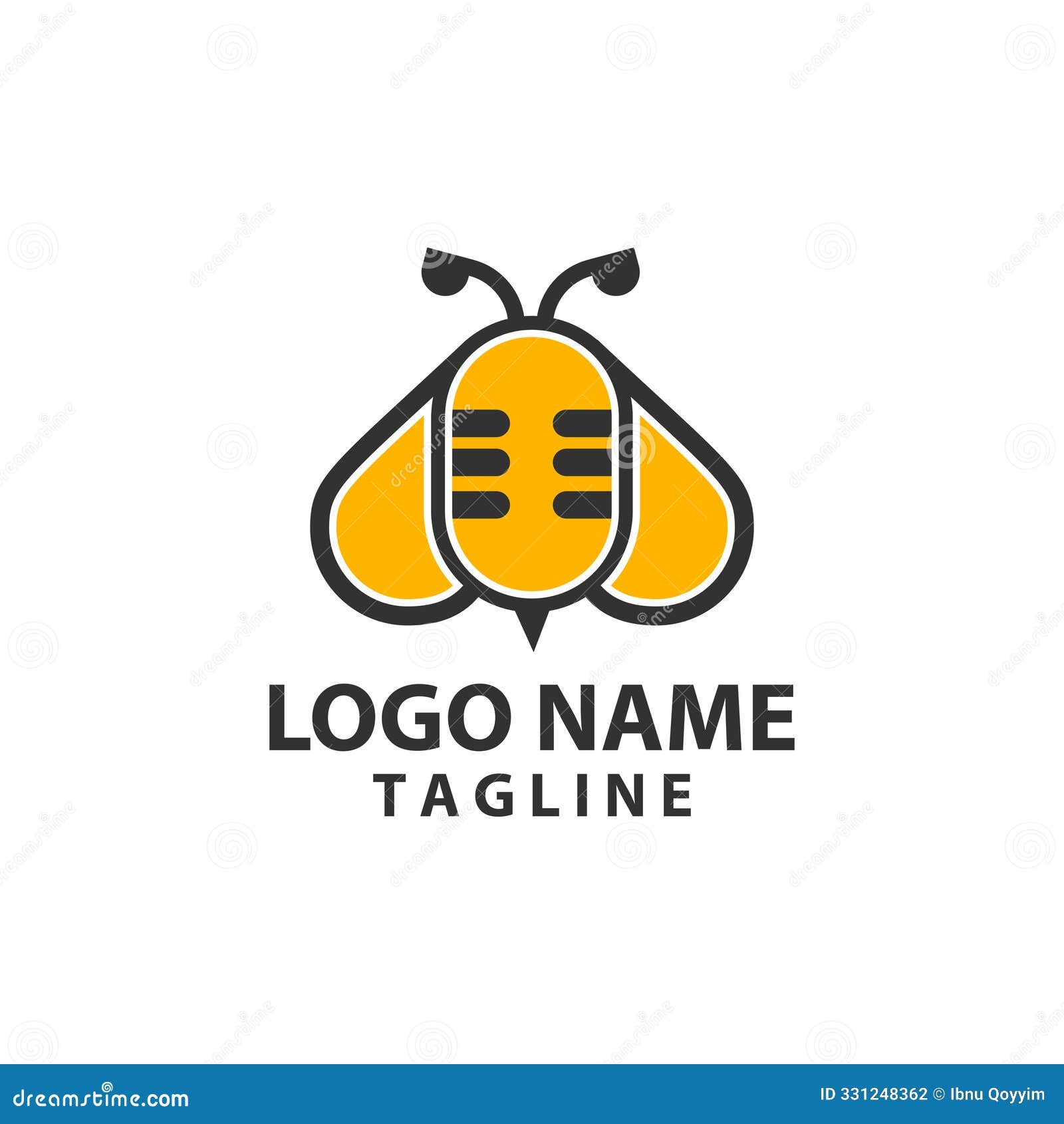 Insect Podcast Logo Design Vector Stock Illustration - Illustration of ...