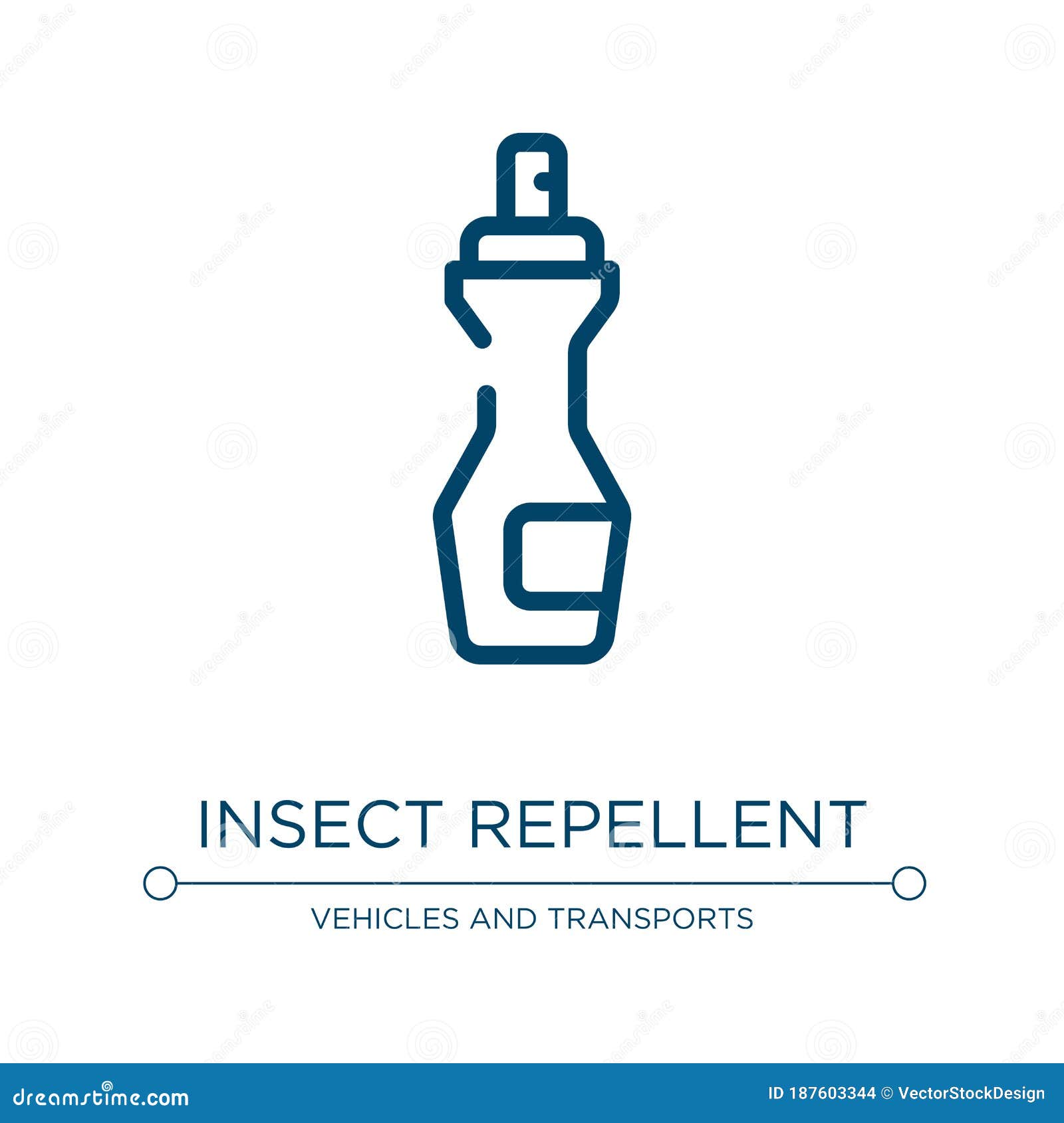 Repellent. Linear Aerosol Spray Can With Insect Icon. Black Simple ... Repellent. Linear Aerosol Spray Can With Insect Icon. Black Simple ...