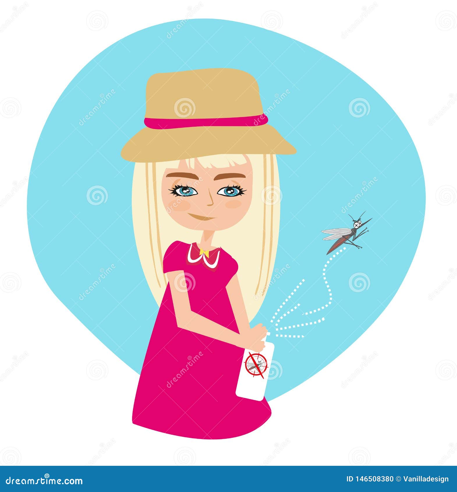 Insect Repellent. Garden Bootle With Poison. Isolated Vector ...